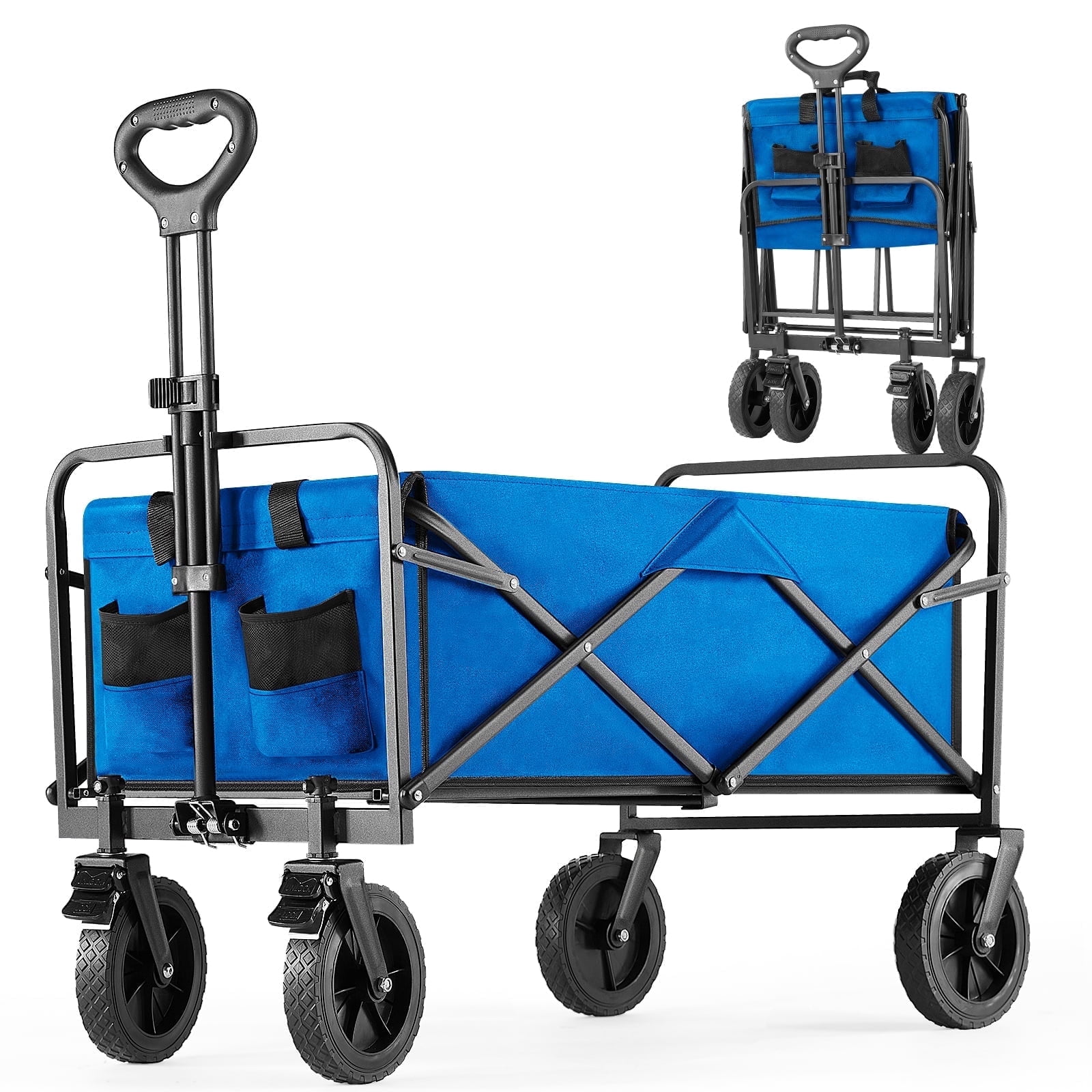 ACCVER Heavy Duty Collapsible Wagon Cart - 360LBS Capacity Folding ...
