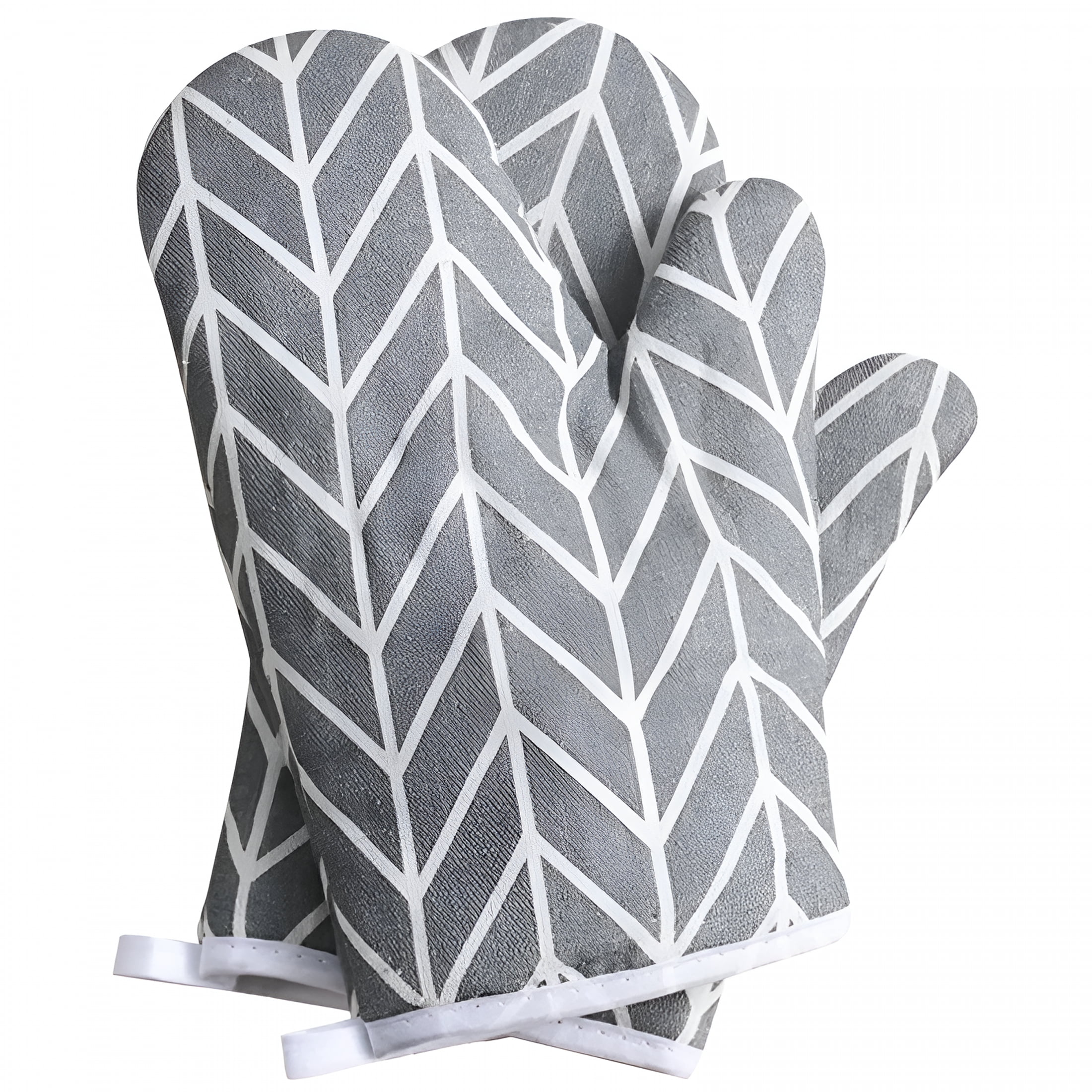 ACDANC 1 Pair Oven Gloves Heat Resistant Baking Mittens Home Kitchen ...