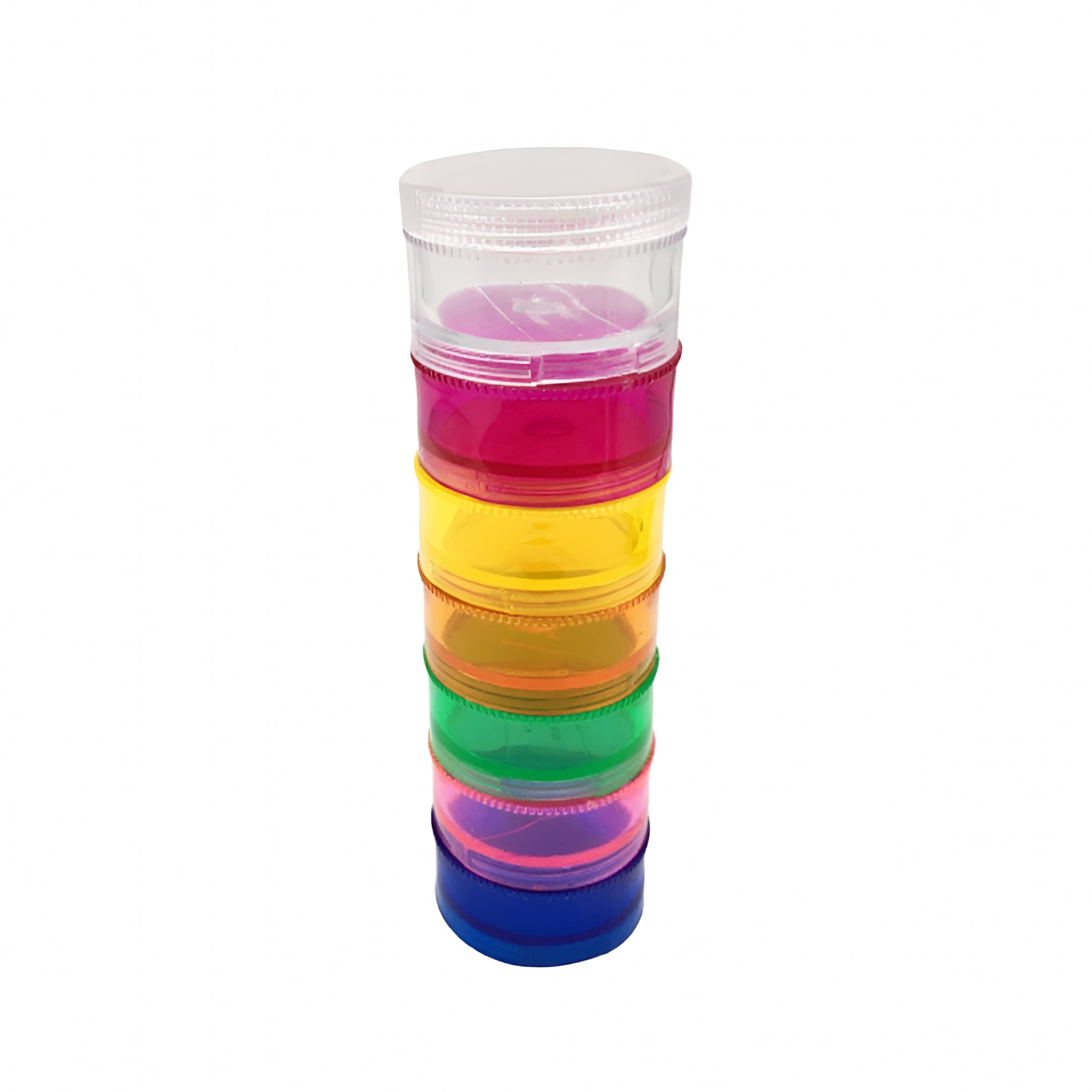 ACDANC 1 Set of Stackable Pill Box Portable Mini Sealed Pill Case ...