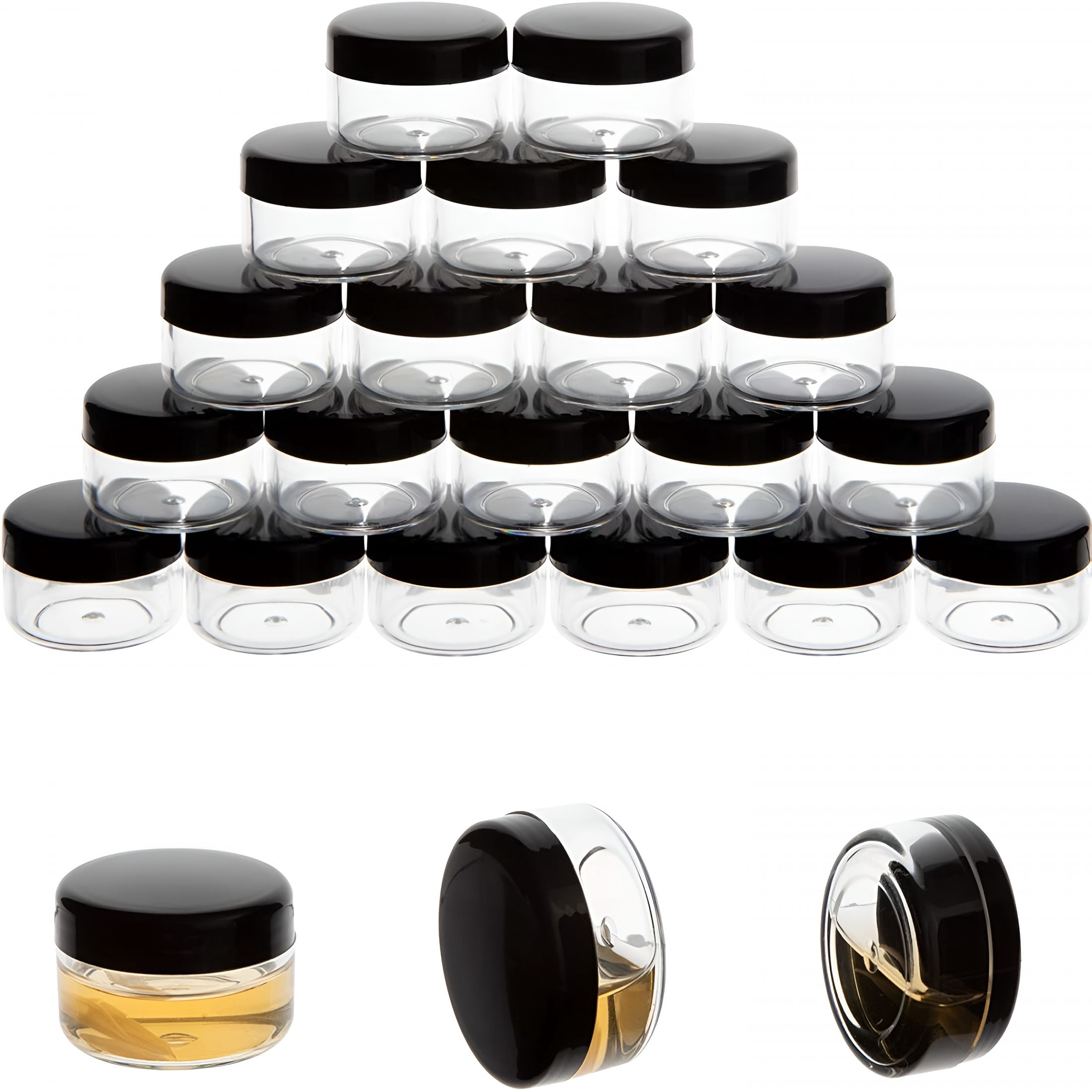 ACDANC 10 Gram Sample Containers,20 Count Cosmetic Containers with Lids ...