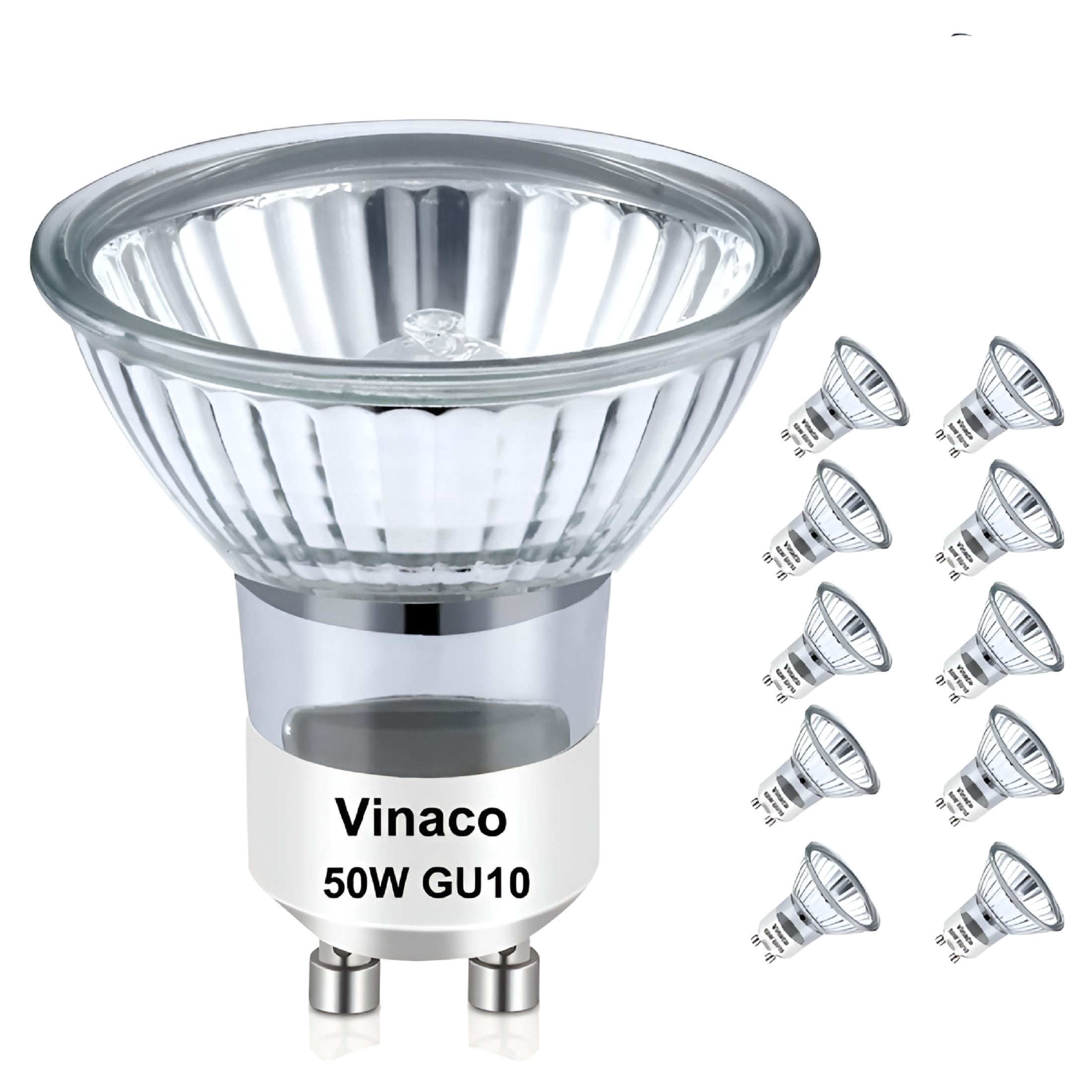 ACDANC 10 Pack Halogen GU10 120V 50W Candle Warmer Bulb Dimmable,MR16 ...