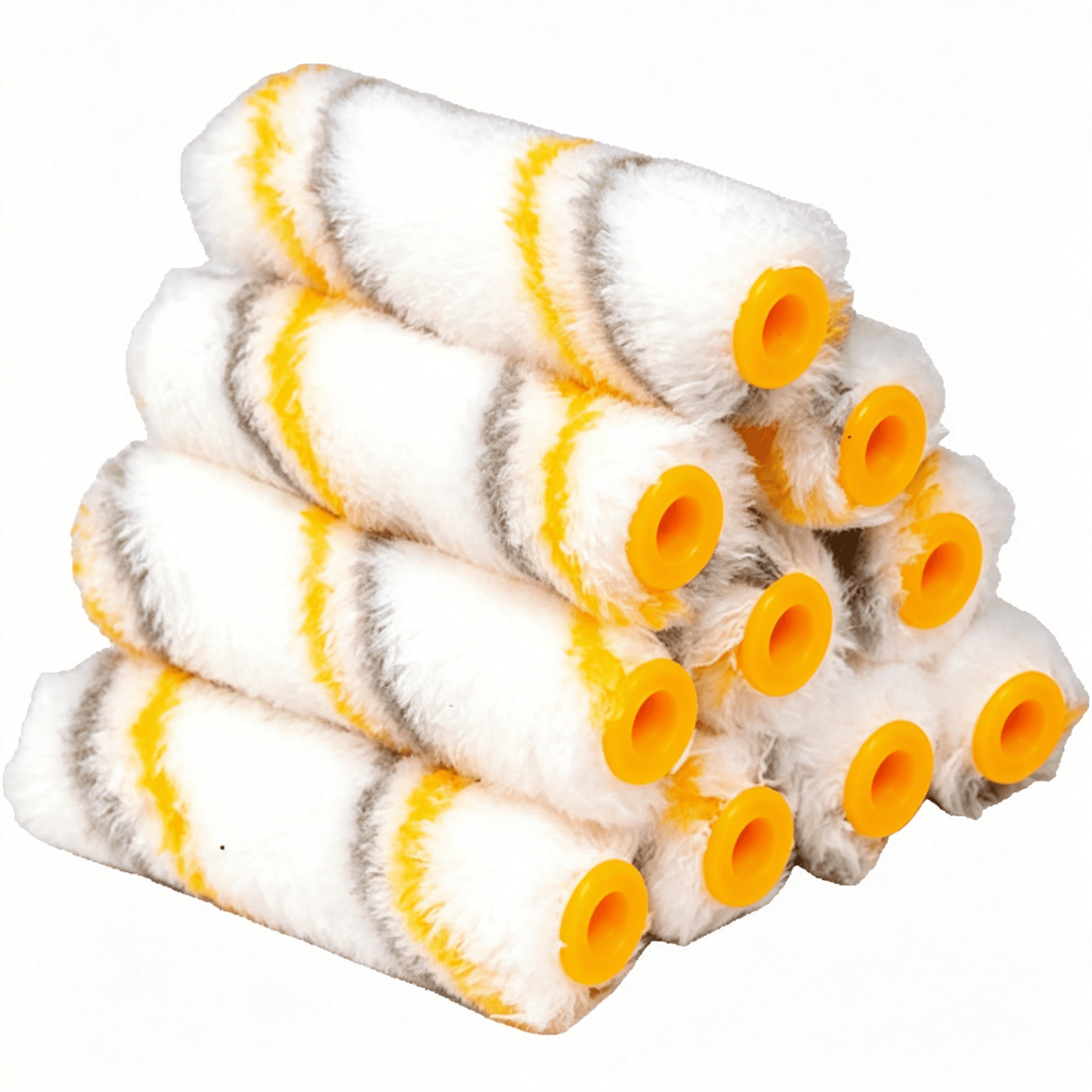 ACDANC 10-Pack Paint Roller 4 Inch,1/2" Nap,Small Paint Roller Covers ...