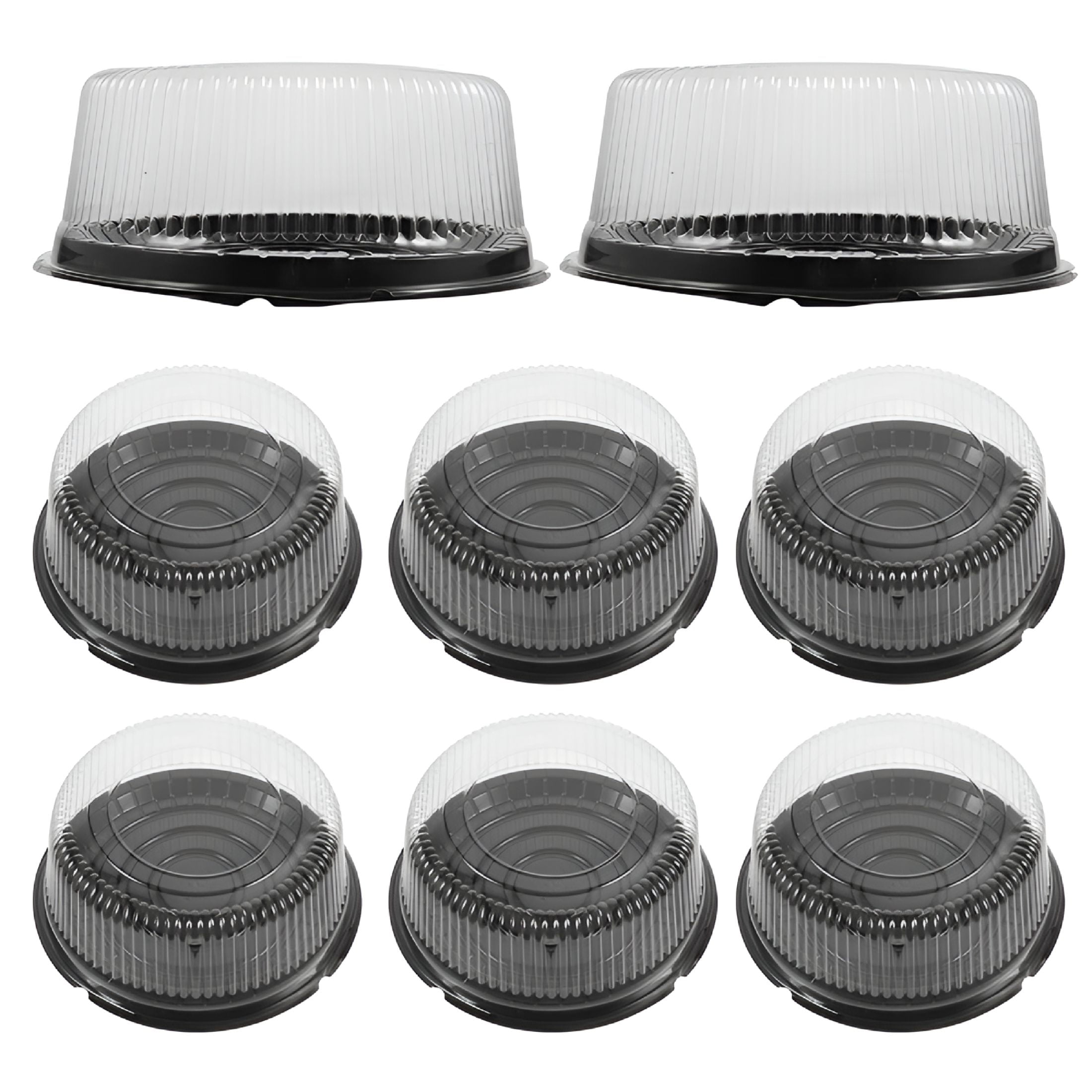 ACDANC 10 Pcs Cake Box Reusable Plastic Boxes Cheesecake Transporter ...