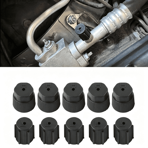 ACDANC 10 Pcs Car Ac Valve Cap, High and Low Pressure Air Conditioning ...