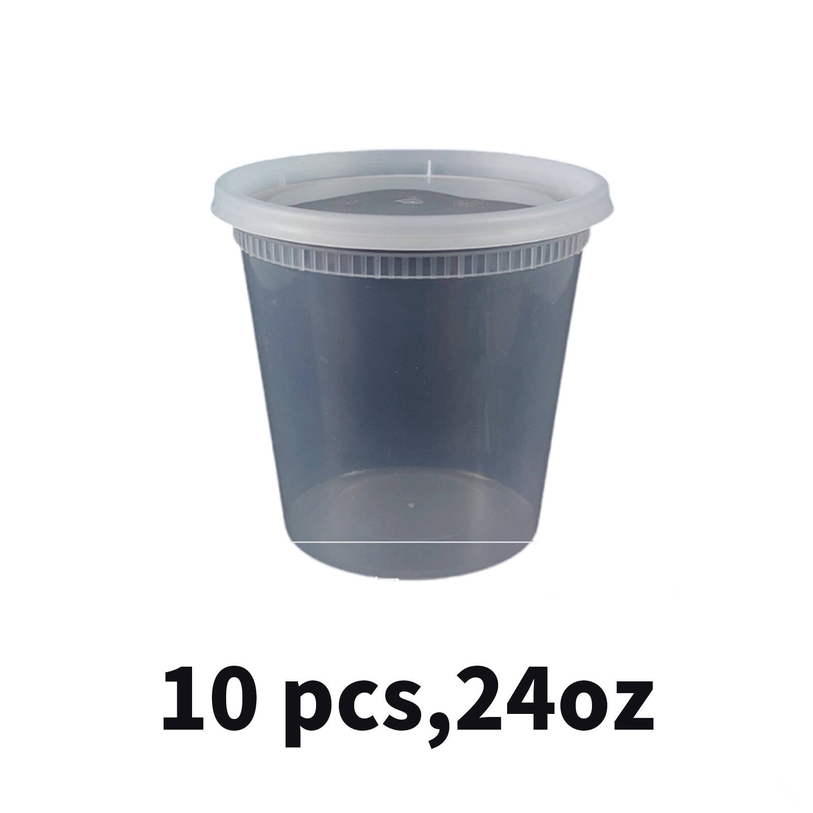 ACDANC 10 Pcs Deli Containers with Lids,Plastic Meal Prep Containers ...