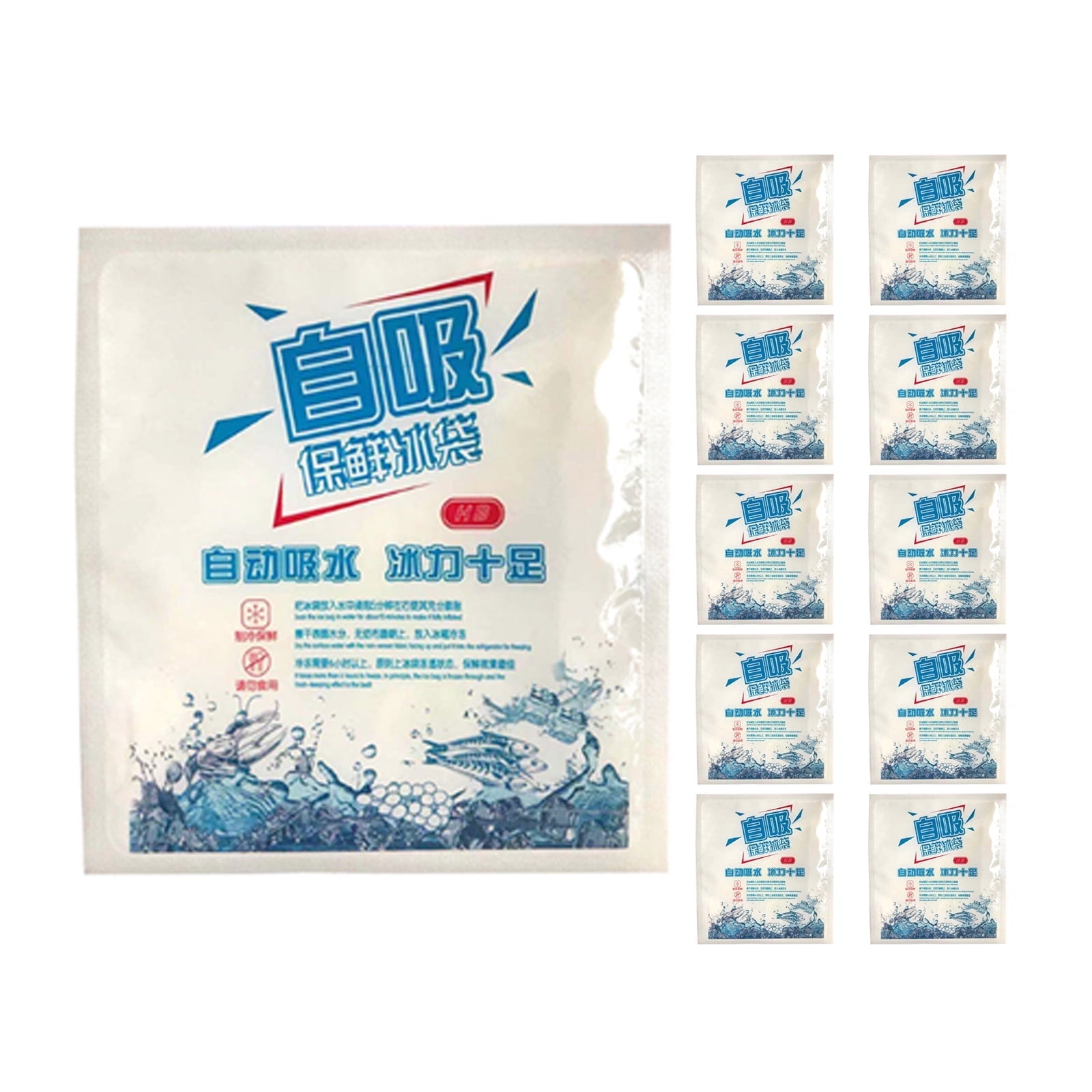 ACDANC 10 Pcs Reusable Dry Cold Ice,Waterproof and Dirt-Resistant PVC ...