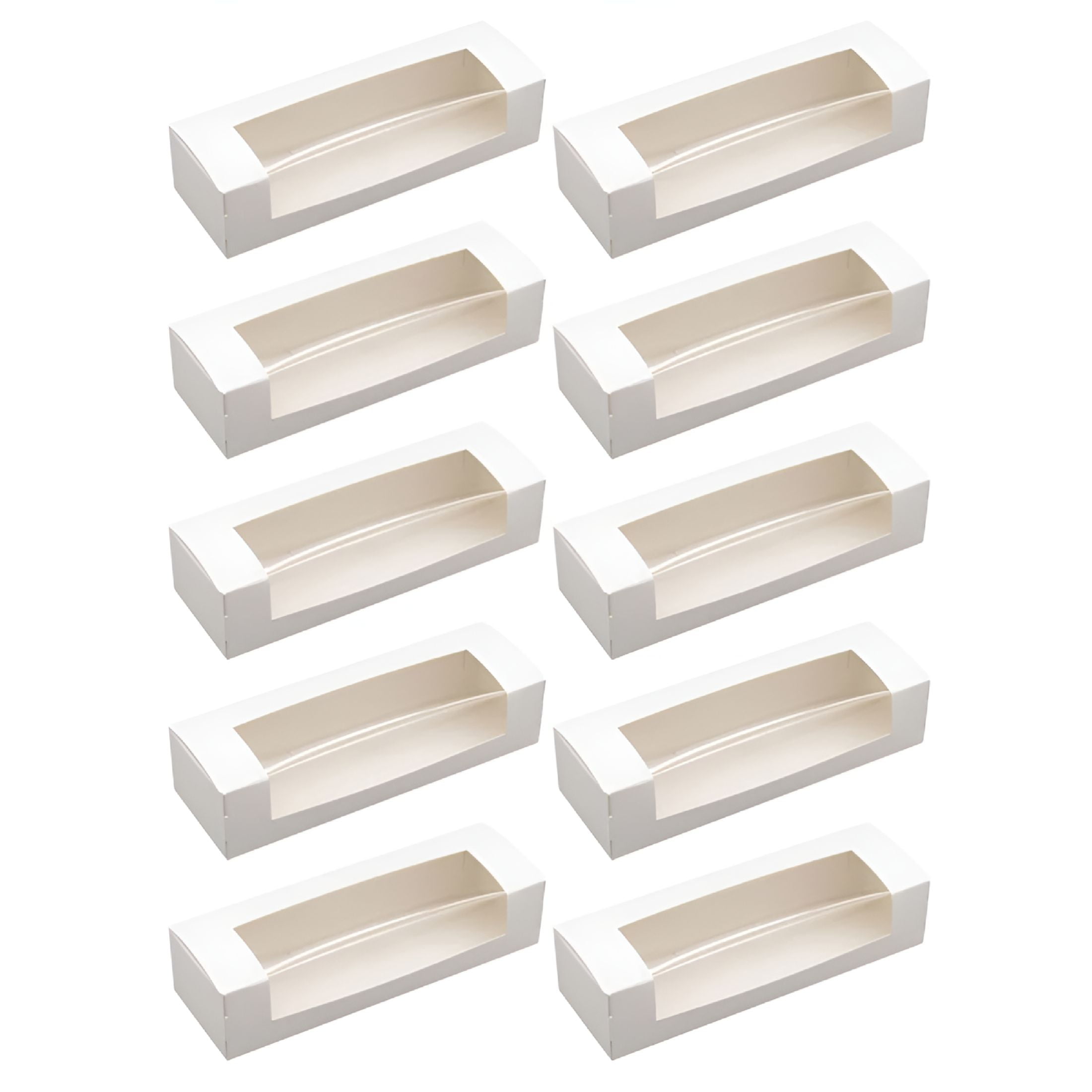 ACDANC 10 Pcs Window Transparent Paper Box Cake Boxes Baking Cookies ...