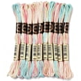 ACDANC 10 Skeins 87.5 Yards Embroidery Floss Variegated Thread 6 ...