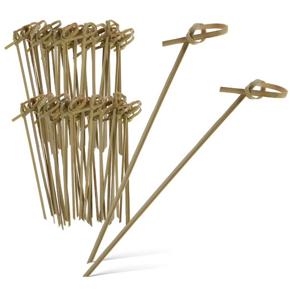 ACDANC 100 Pcs Bamboo Stick Toothpick Decor Cocktail Sticks for Fruit ...