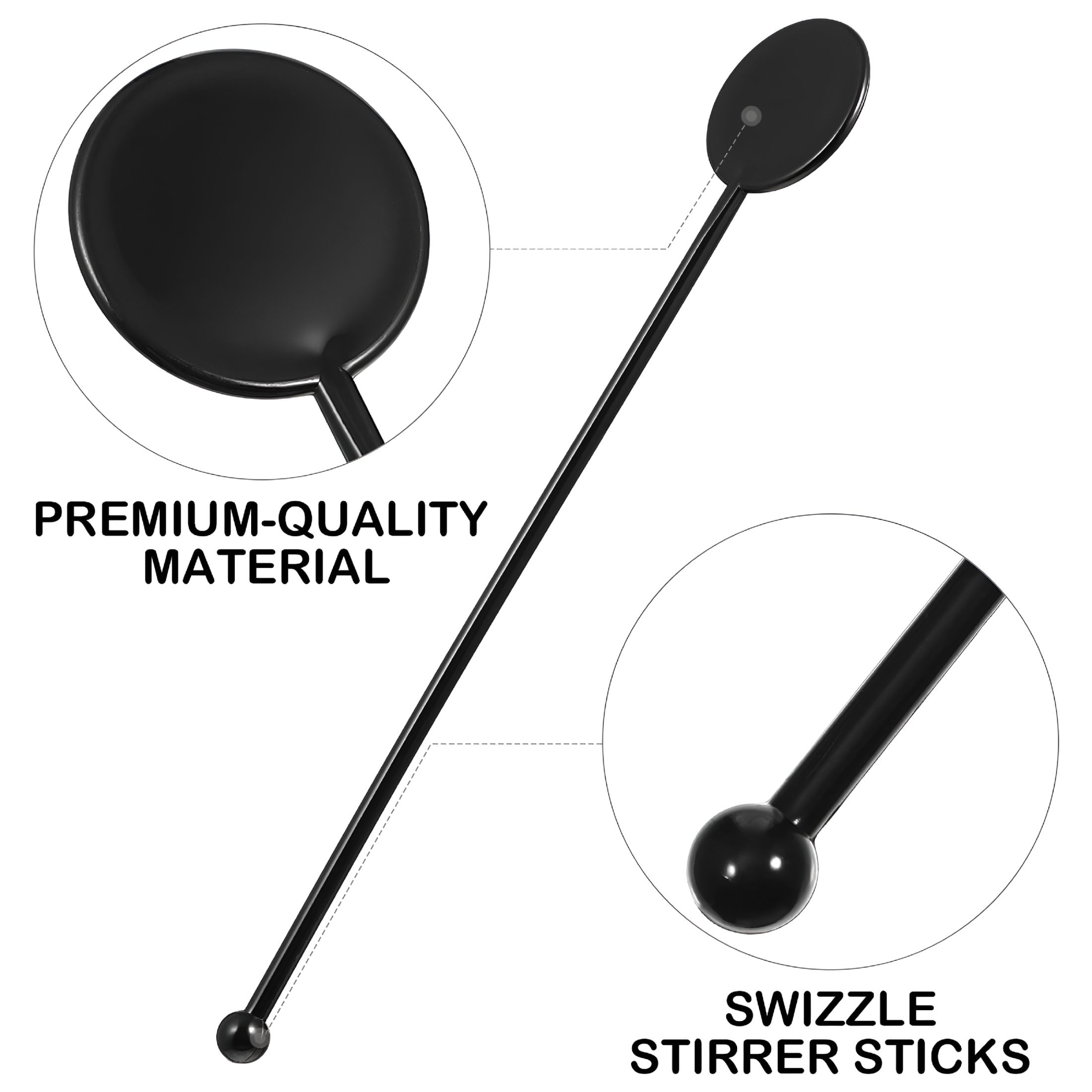 ACDANC 100 Pcs Drink Stirrers Beverage Swizzle Sticks Blender Mixing ...