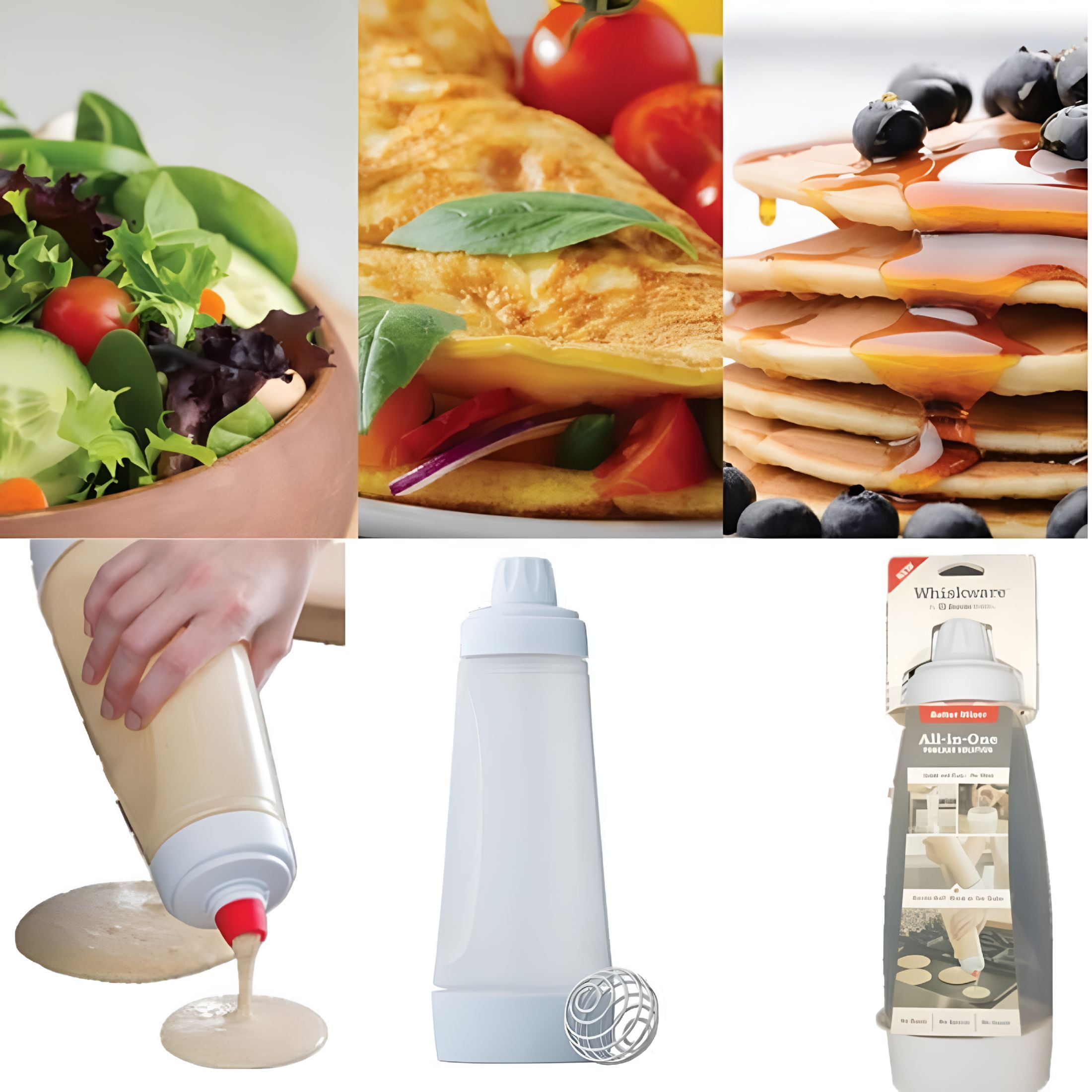 ACDANC 1000ml Cupcake Waffle Pancake Batter Shaker Bottle Kitchen Tool ...