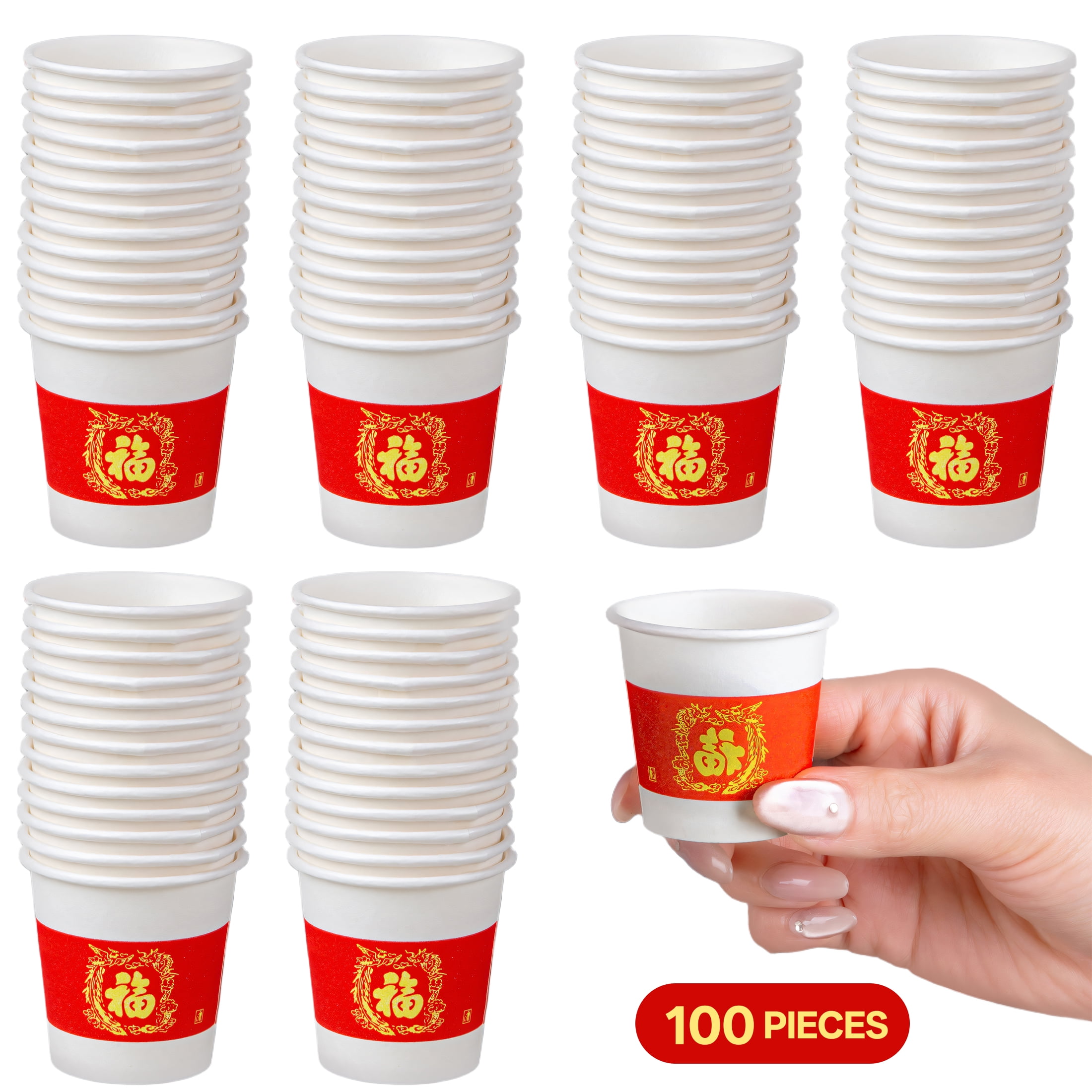 ACDANC 100Pcs Bathroom Cups Mouthwash Cups 3Oz Bathroom Cups,Style4 ...