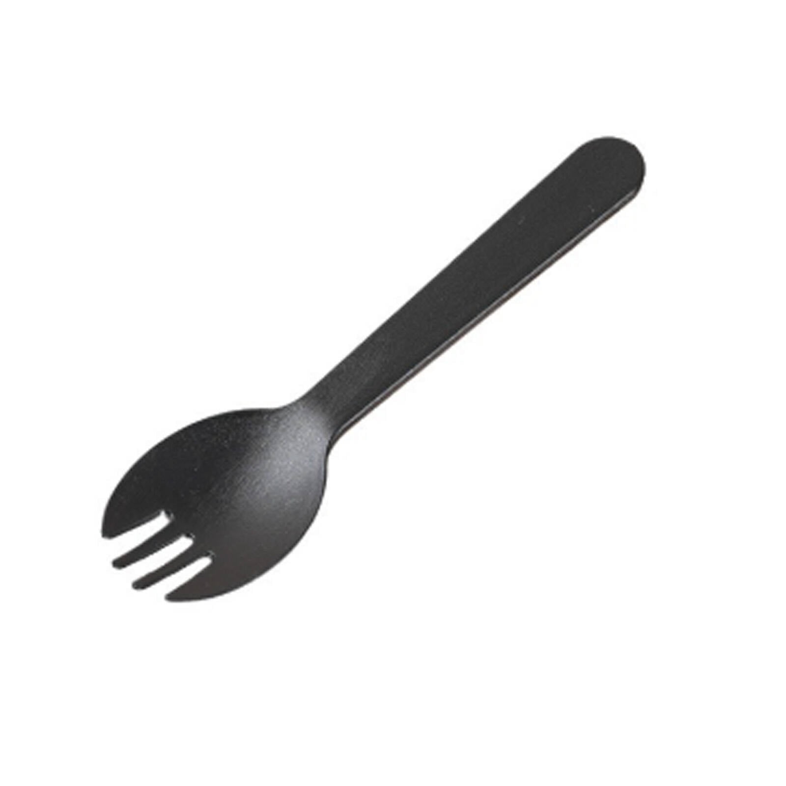 ACDANC 100Pcs Sporks Durable PS Material Plastic Spoons and Forks ...