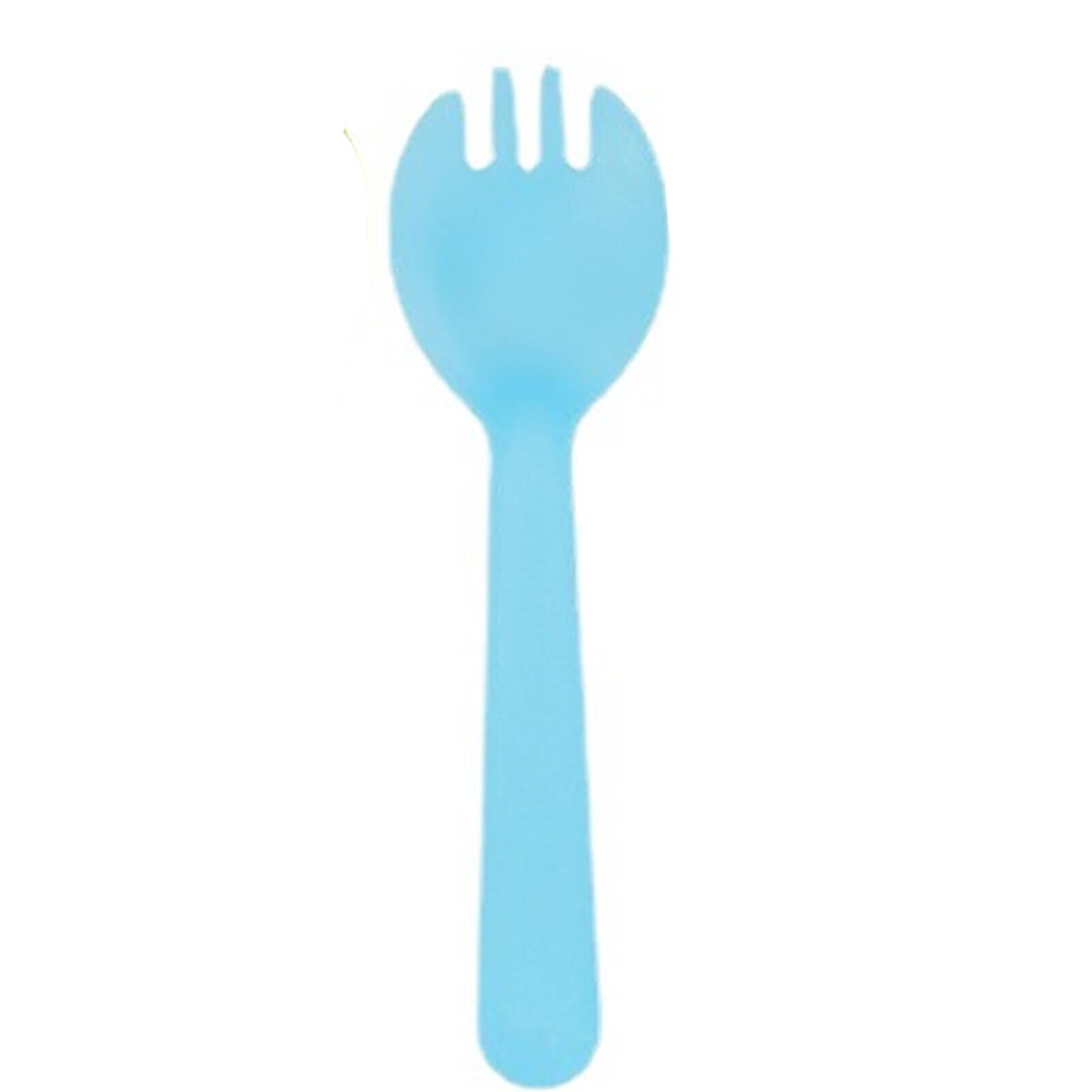 ACDANC 100Pcs Sporks Durable PS Material Plastic Spoons and Forks ...