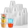 ACDANC 100pcs 1 Oz Jello Shot Cups,Small Plastic Containers Cup with ...