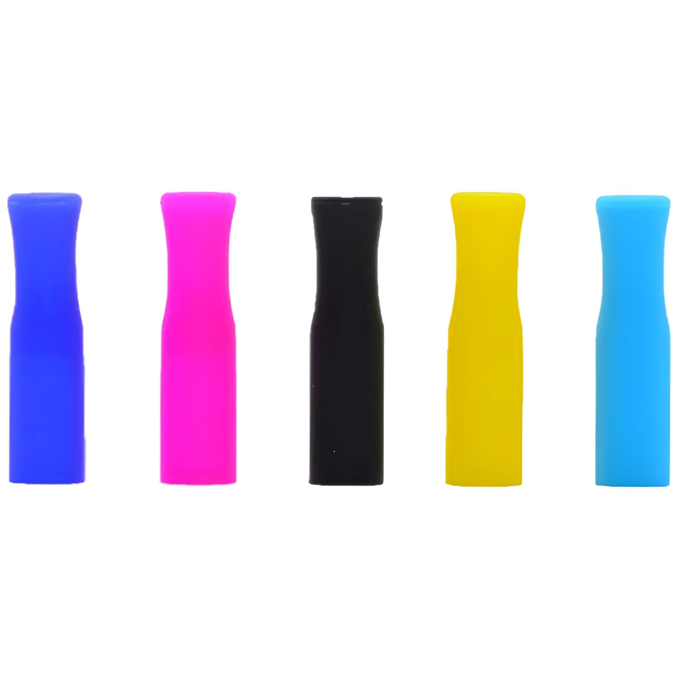 ACDANC 100pcs Straws Tips Reusable Silicone Straws Covers Food Grade ...