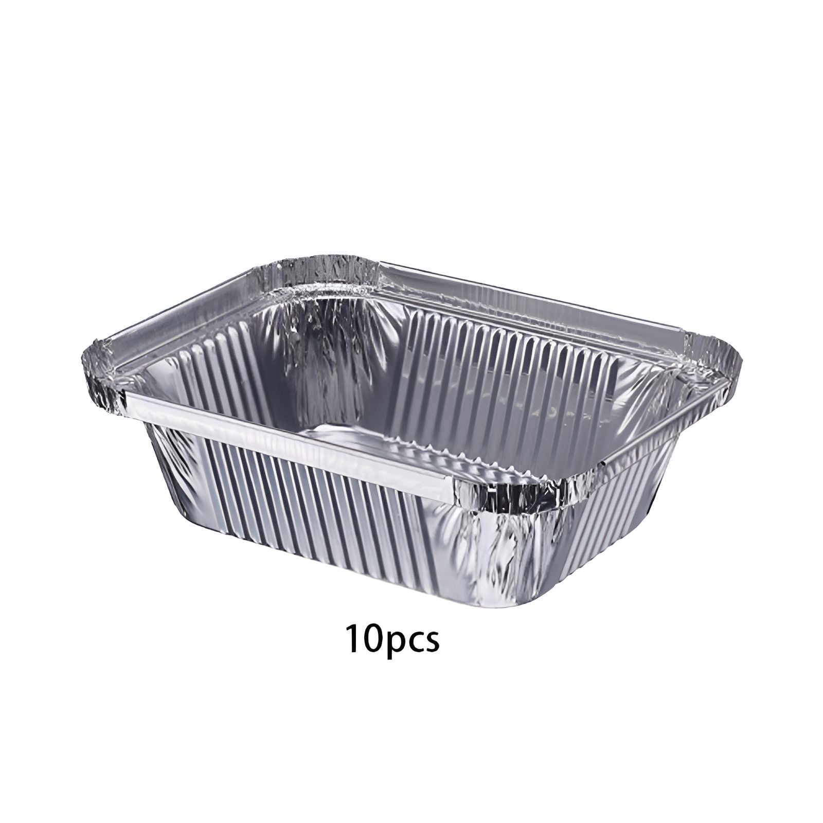 ACDANC 10Pcs Tinfoil Superior Heat Retention Efficiency Foil Pans High Heat-Resistant Wind ...