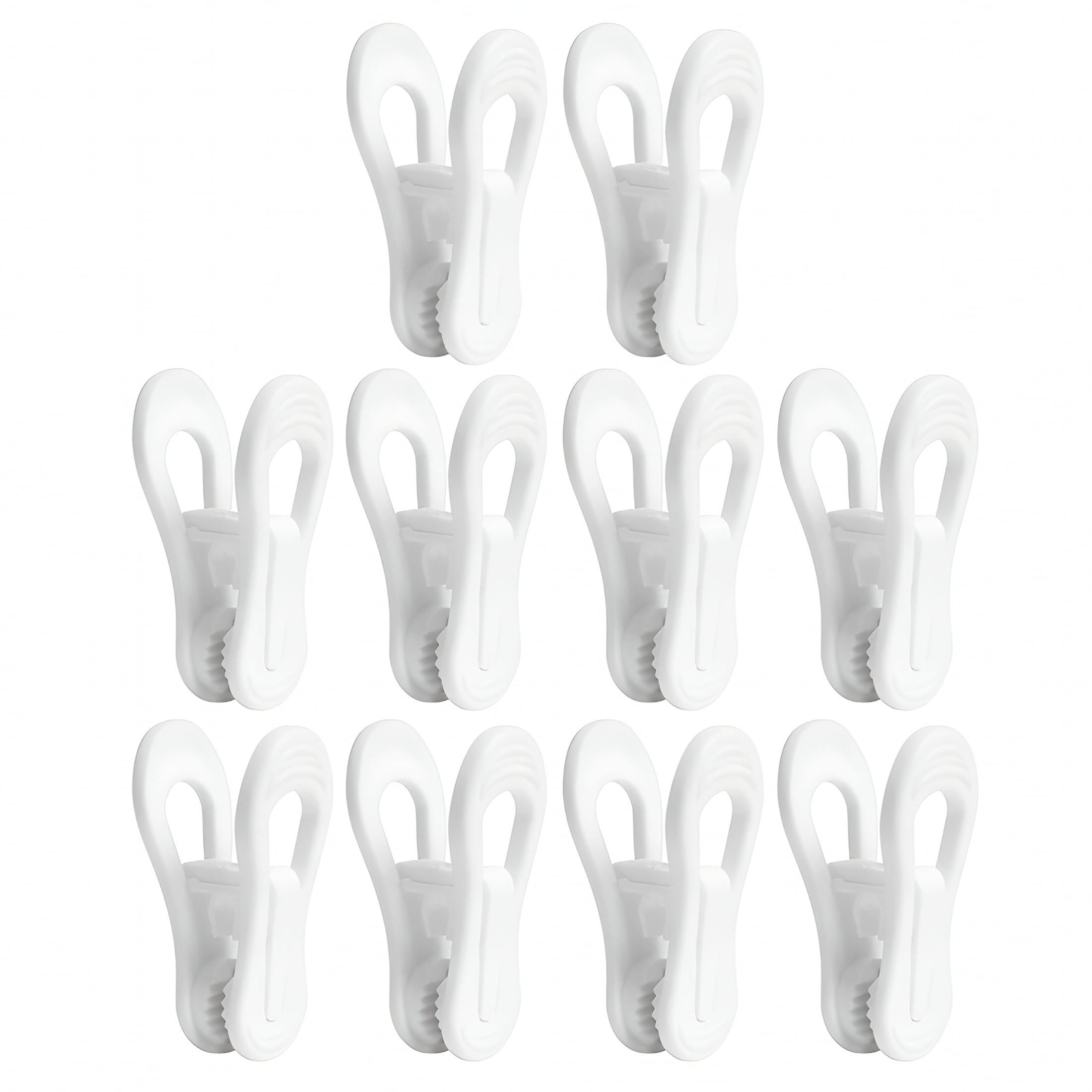 ACDANC 10pcs Hanger Clips Clothes Clips Plastic Clothespins Sock Clips ...