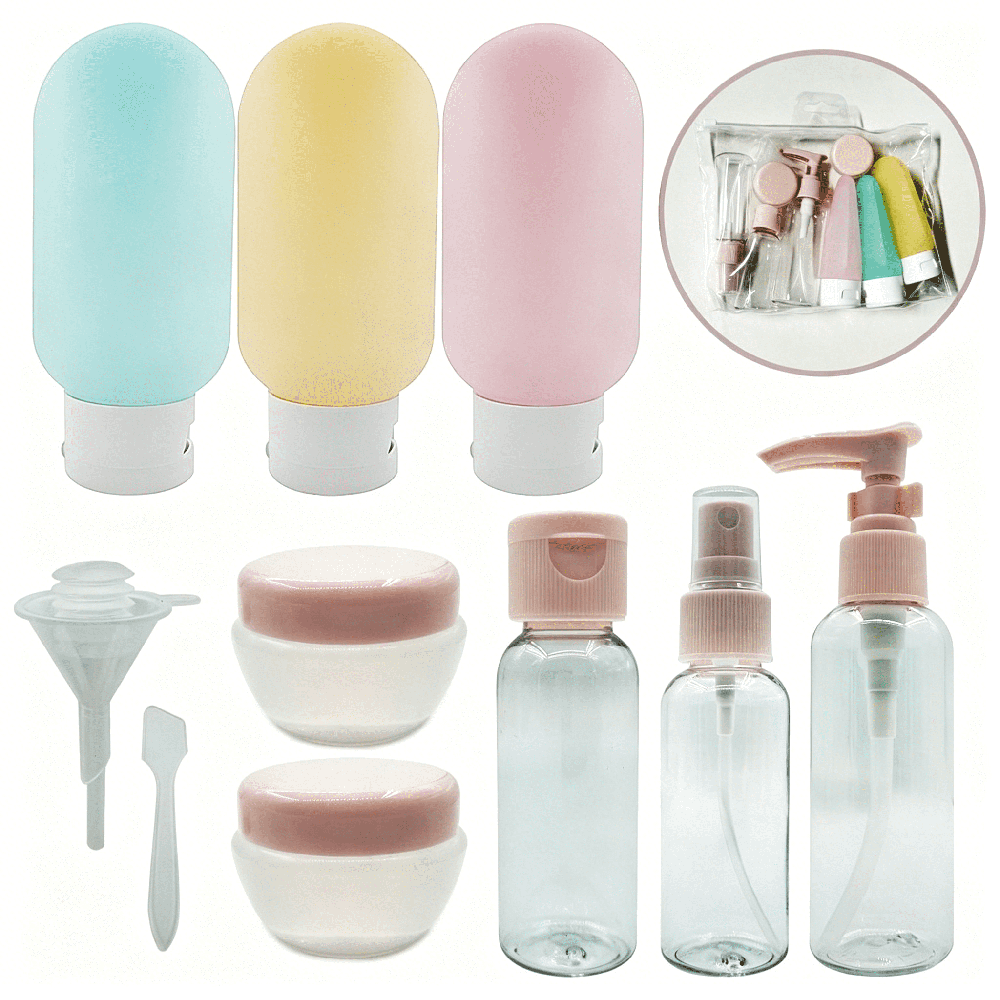 ACDANC 11-Pack Travel Bottles Set – Leak-Proof Toiletry Containers for ...