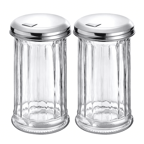 ACDANC 12 Oz Glass Sugar Container for Coffee Bar Set of 2 - Sugar ...