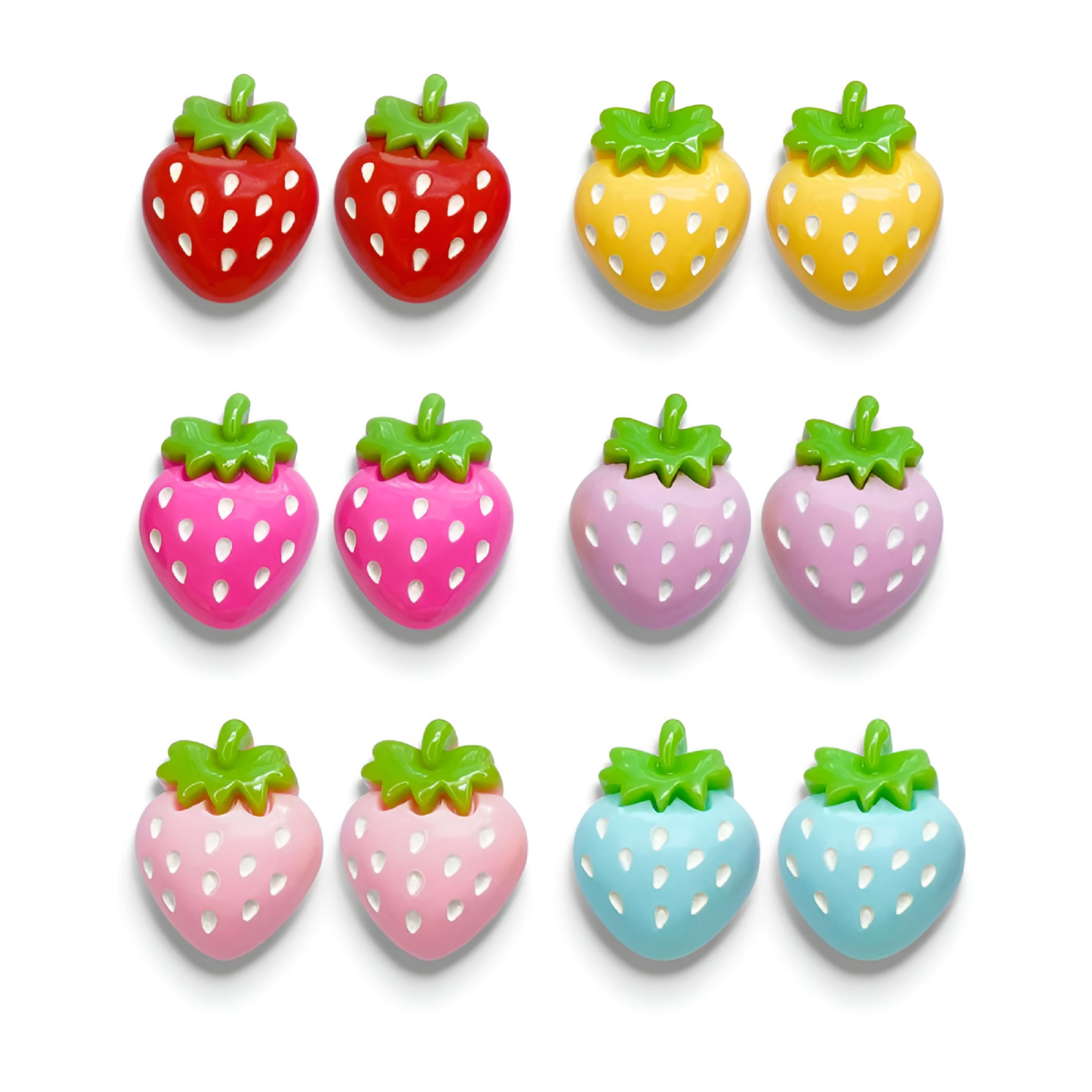 ACDANC 12Pcs 3D Strawberry Cute Fridge Magnets,Colorful Refrigerator ...