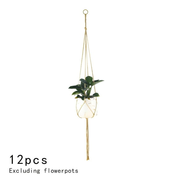 ACDANC 12Pcs Plant Hanger Indoor,Cotton Rope + Hemp Rope Material Plant ...