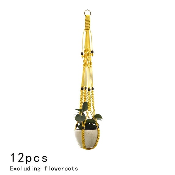 ACDANC 12Pcs Plant Hanger Indoor,Natural Hemp Rope Material Plant ...