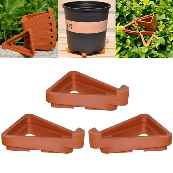 ACDANC 12pcs Garden Plant Flower Pot Feet Stand Invisible Risers Toes ...
