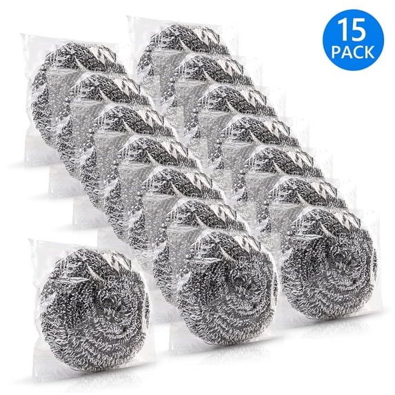 ACDANC 15 Pcs Premium Stainless Scrubber Stainless Steel Sponges ...