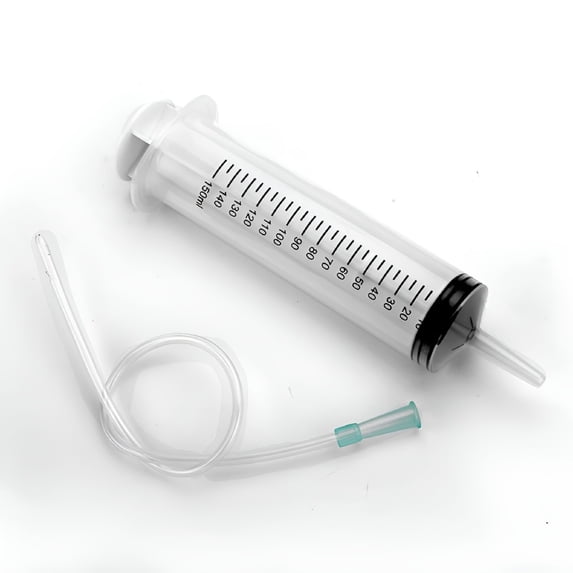 ACDANC 150ml Reusable Plastic Syringe with Handy Tube for Measuring ...