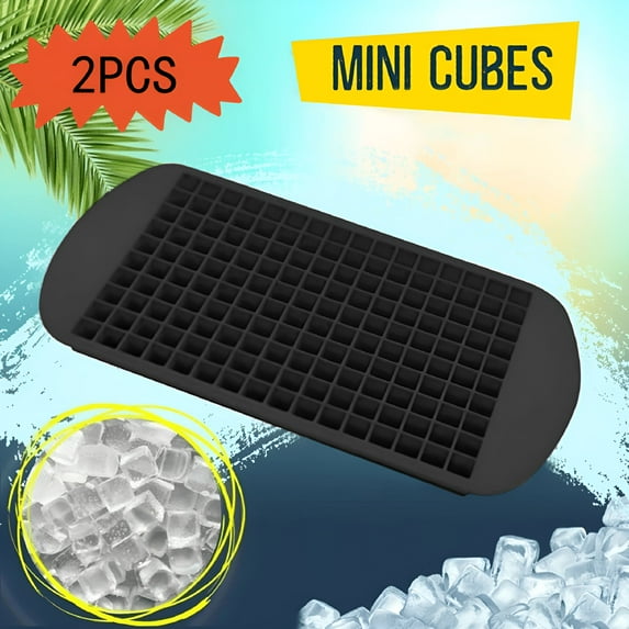 ACDANC 160 Grid Silicone Ice Tray,Mini Ice Cube Tray,Ice Cube Tray,Ice ...