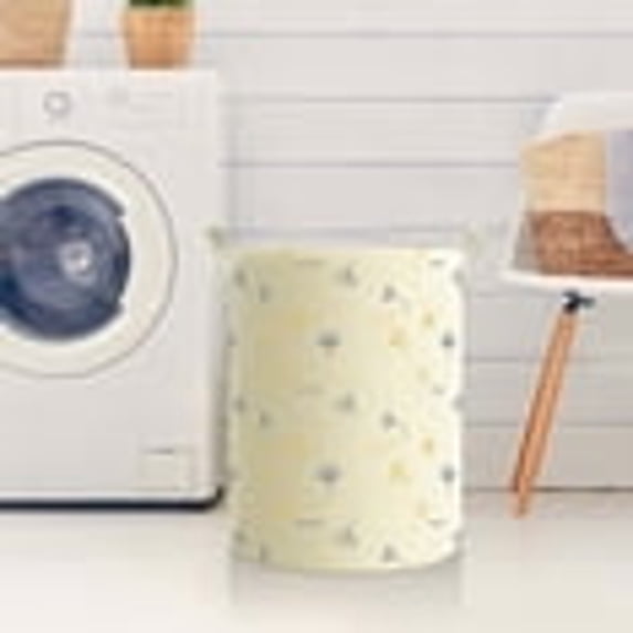 ACDANC 17" Waterproof Foldable Laundry Basket with Handles,Ginkgo Leaf ...