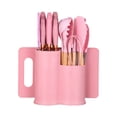 ACDANC 19Pcs Silicone Kitchen Utensil Set,Pink Cooking Utensils Set ...
