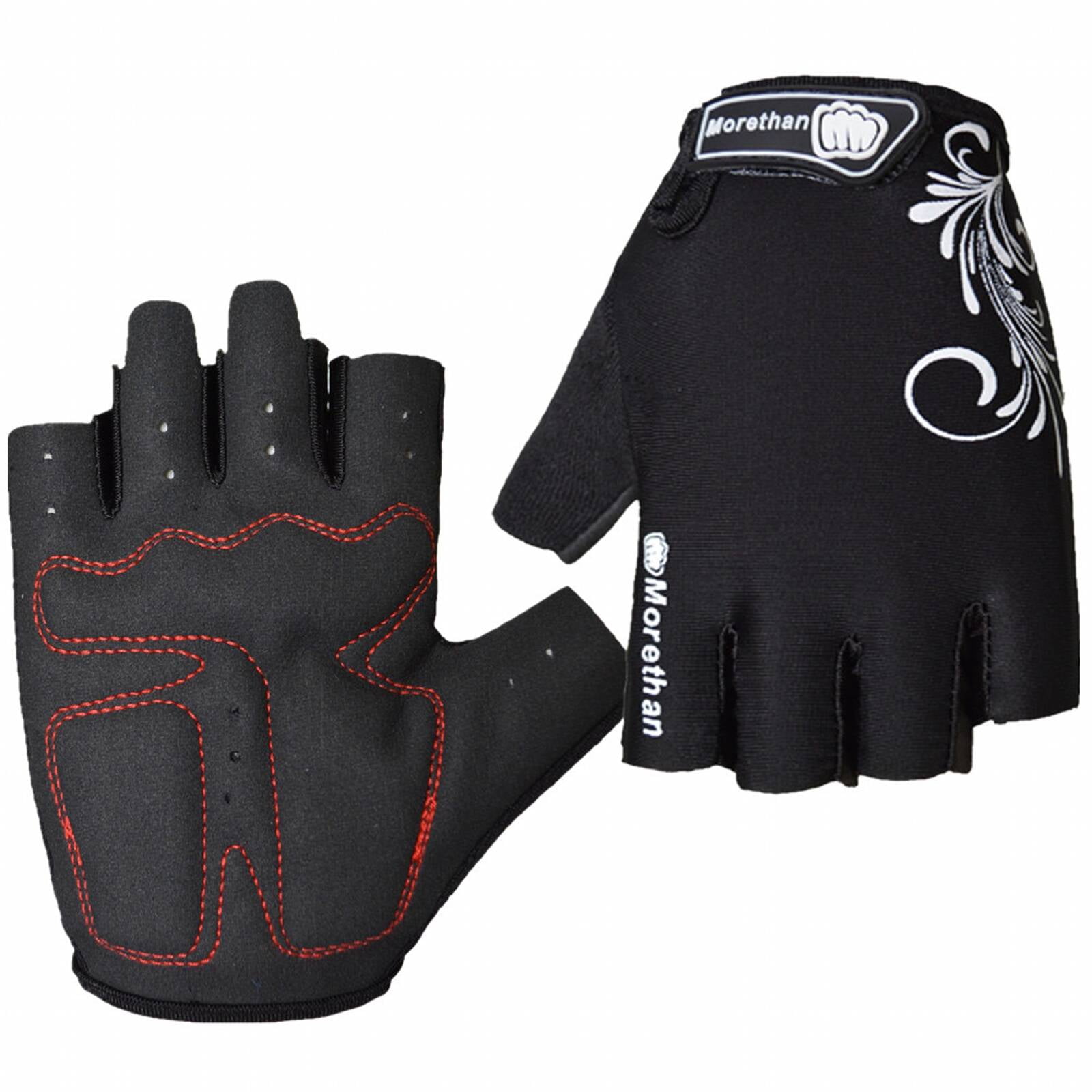 ACDANC 1Pairs Fingerless Gloves,Non-Slip Palm Workout Gloves,Efficient ...