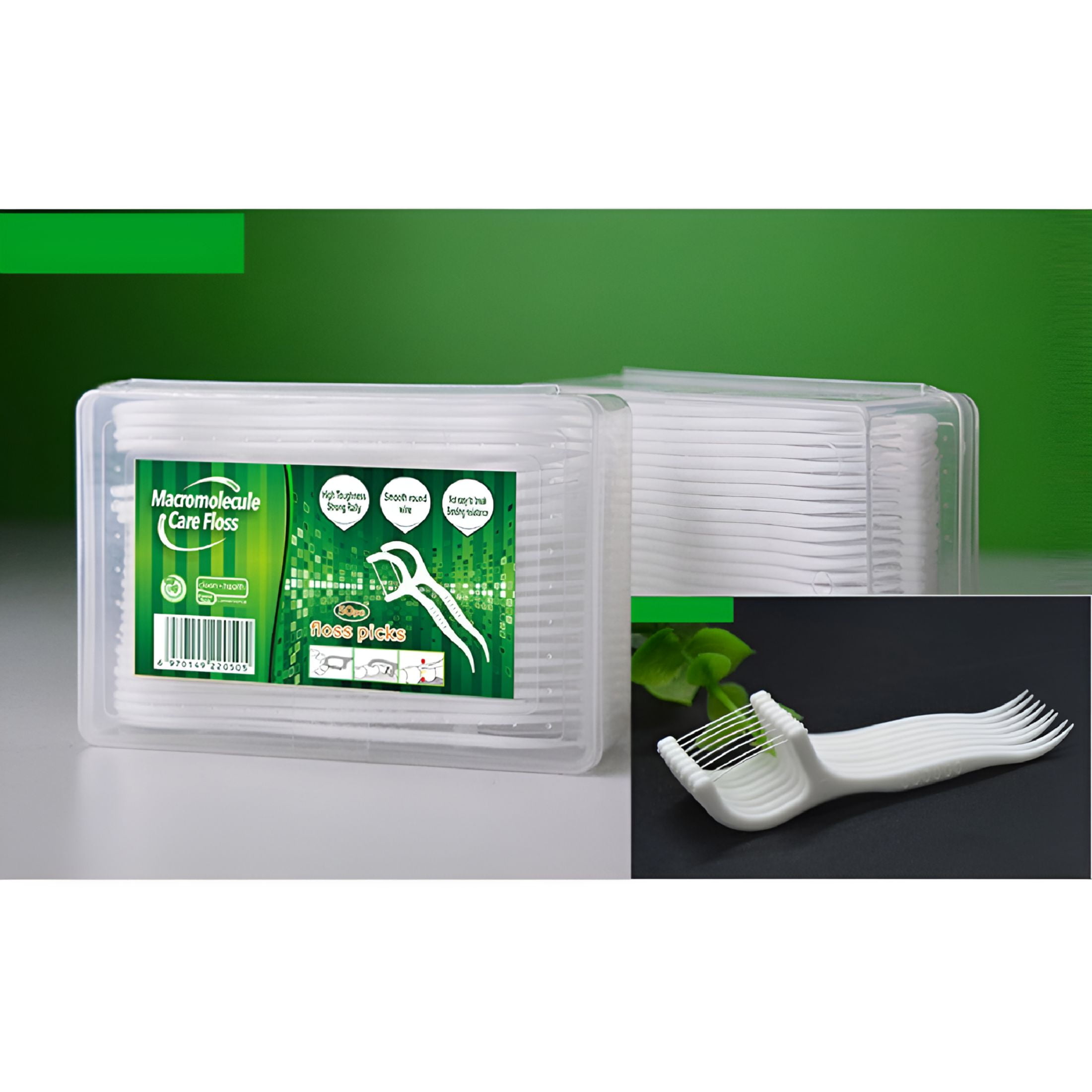ACDANC 1Set Dental Floss White 50Pcs Floss Picks Teeth Toothpicks Stick ...