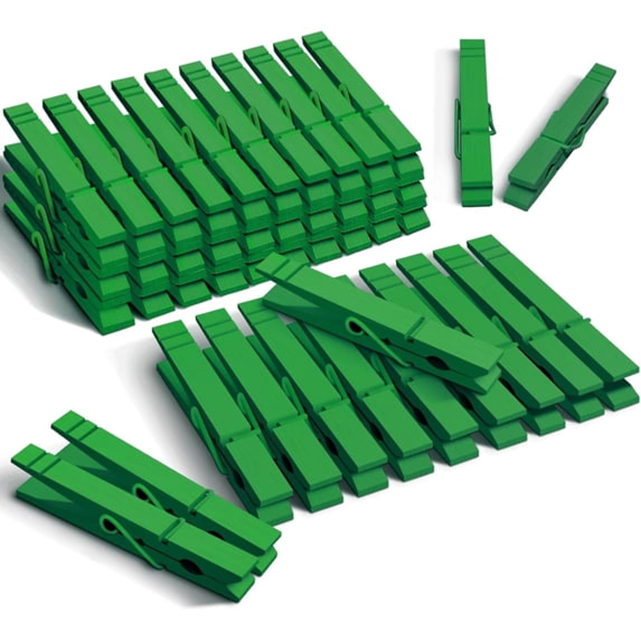 ACDANC 2.8 inch 50 pcs Colored Clothes Pins for Classroom,Wooden Clips ...