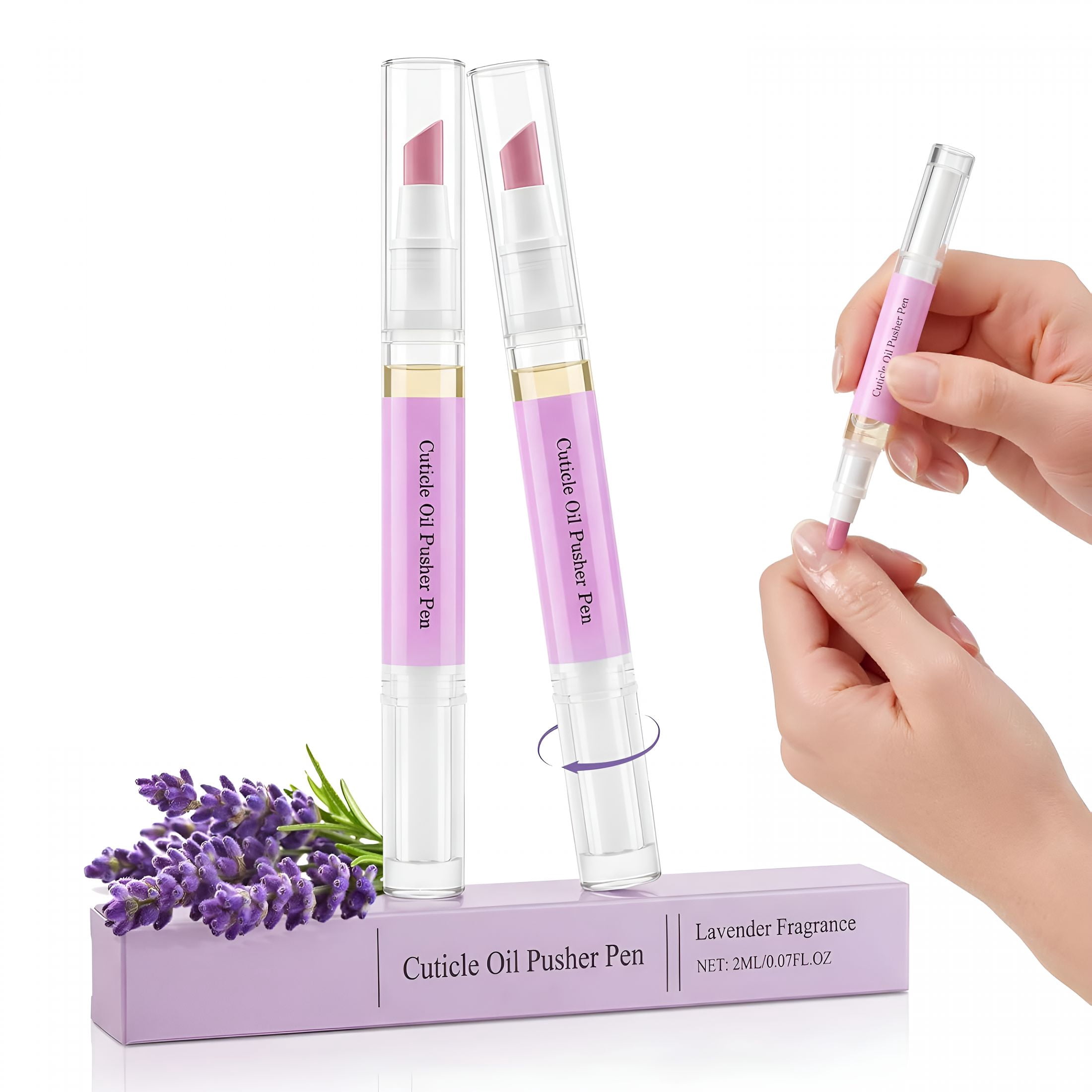 ACDANC 2-In-1 Cuticle Remover Pen,Ceramic Cuticle Oil Pusher for ...
