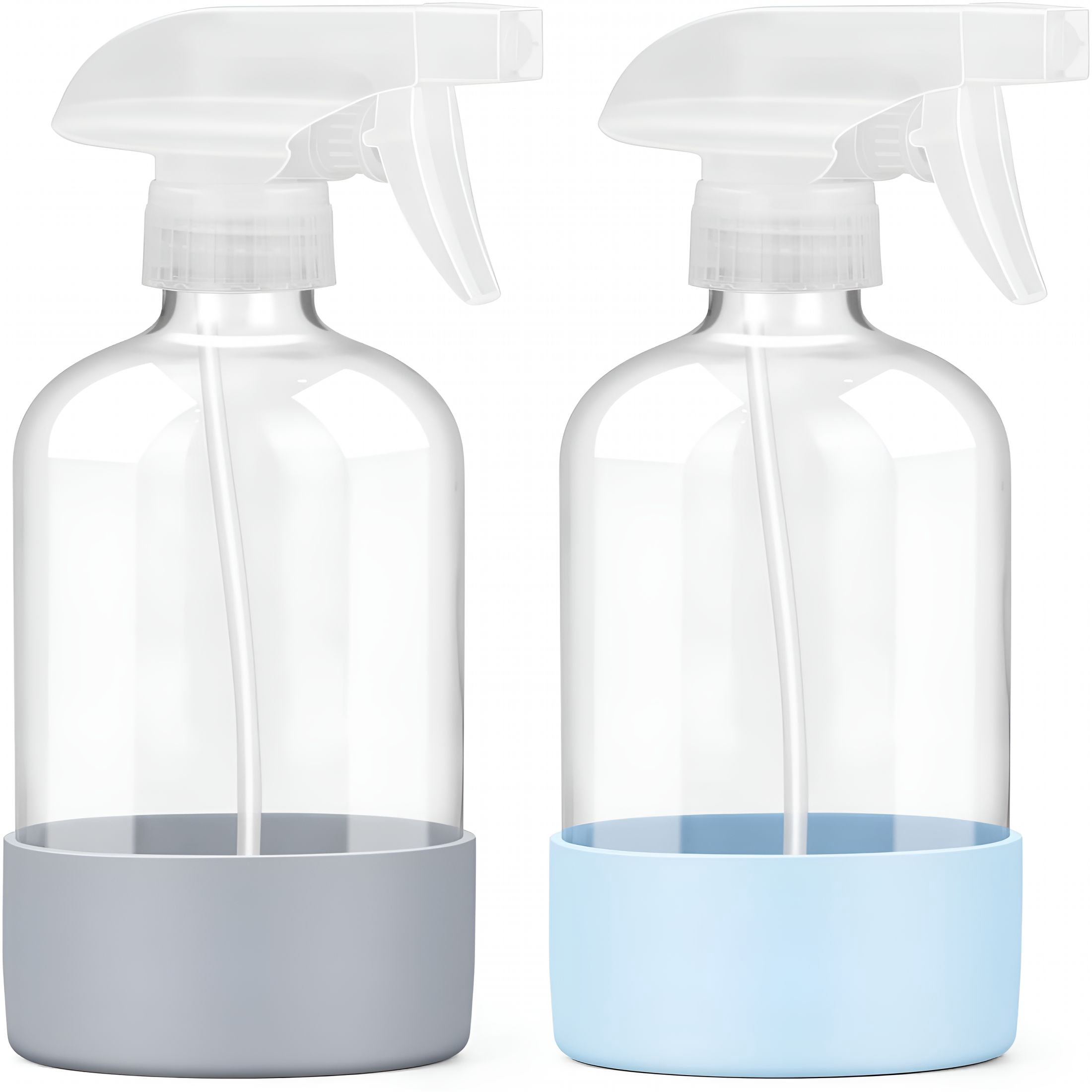 ACDANC 2 Pack Glass Spray Bottles with Silicone Sleeve,16 Oz Empty ...