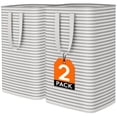 ACDANC 2 Pack Laundry Hamper Collapsible Basket with Reinforced Handles ...