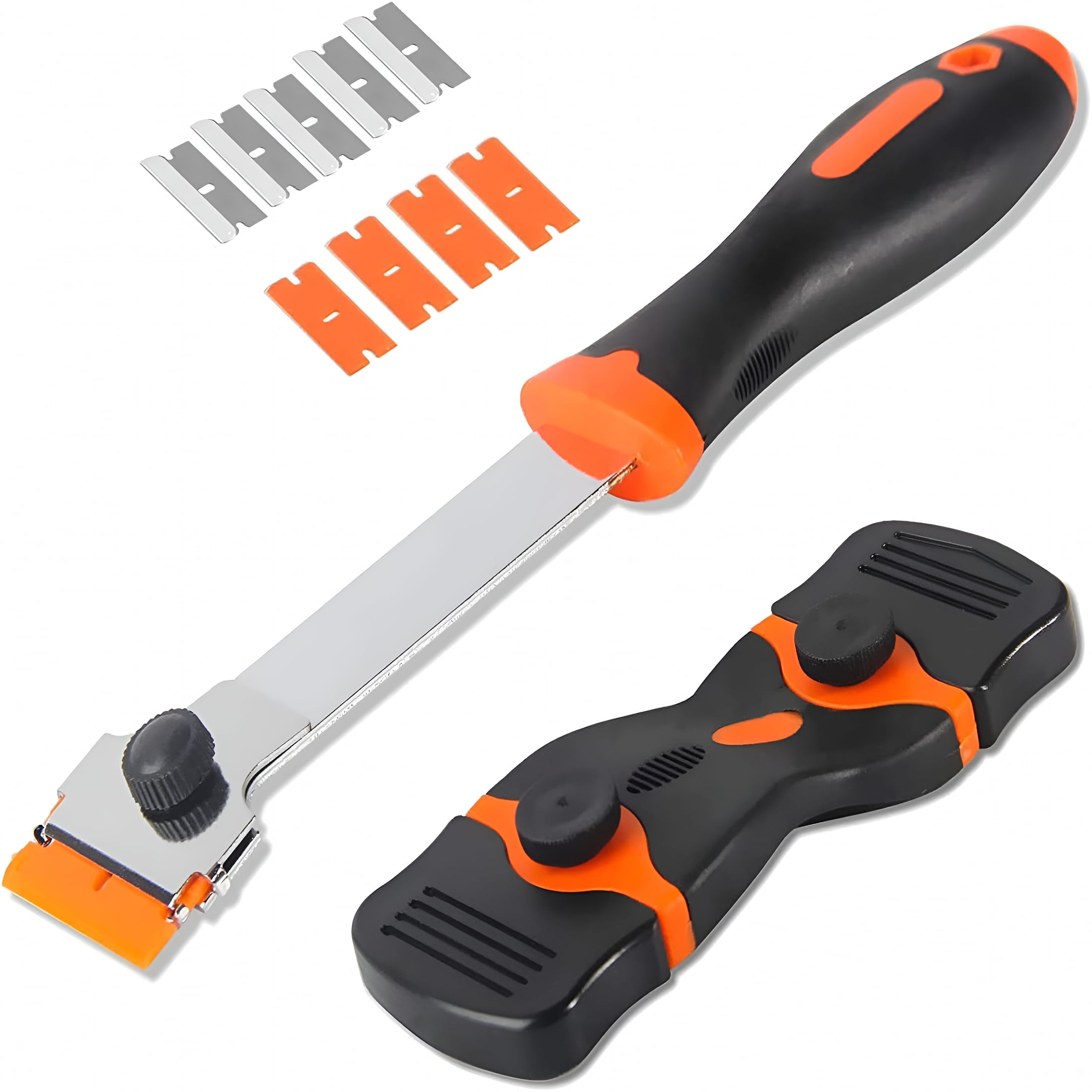 ACDANC 2 Pack Razor Scraper Tool Set with 5 Metal and 4 Plastic Blades ...