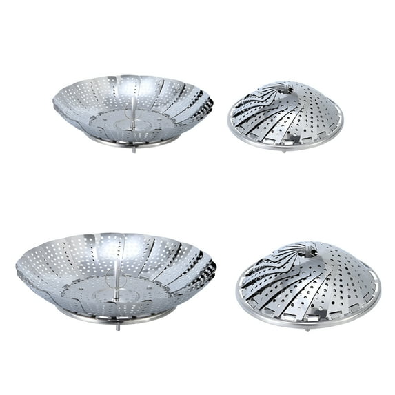 ACDANC 2 Packs Vegetable Steamer Baskets Stainless Steel Veggie Steamer ...