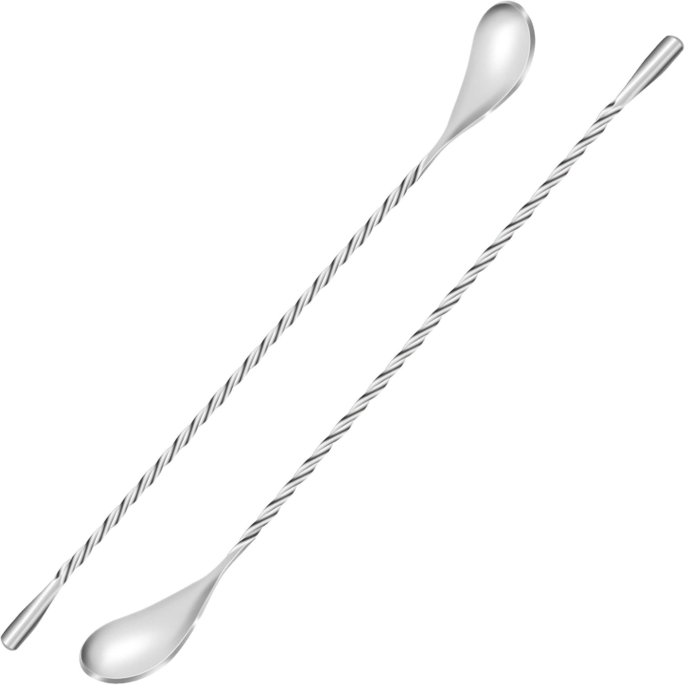 ACDANC 2 Pcs 12 Inch Bar Mixing Spoon Cocktail Spoon Stainless Steel ...
