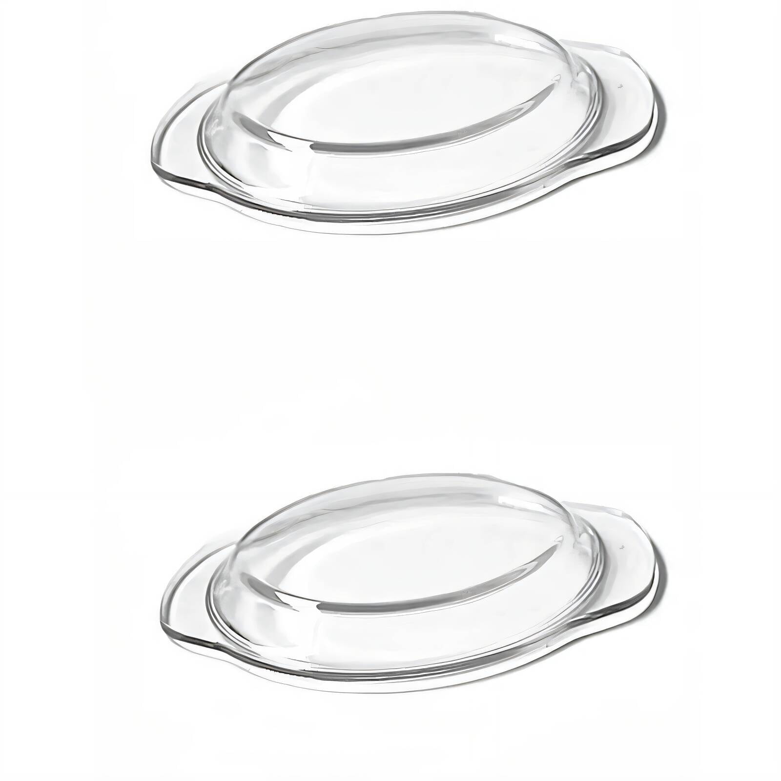 ACDANC 2 Pcs Glass Microwave Cover for Food,Convenient to Clean ...