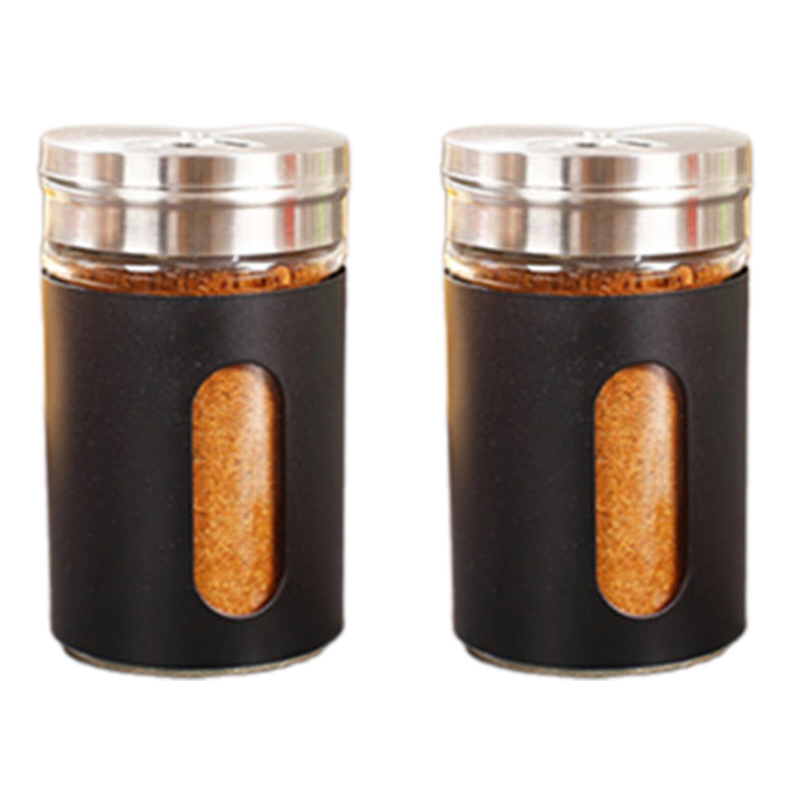ACDANC 2 Pcs Salt and Pepper Shakers,304 Stainless Steel Lid and ...