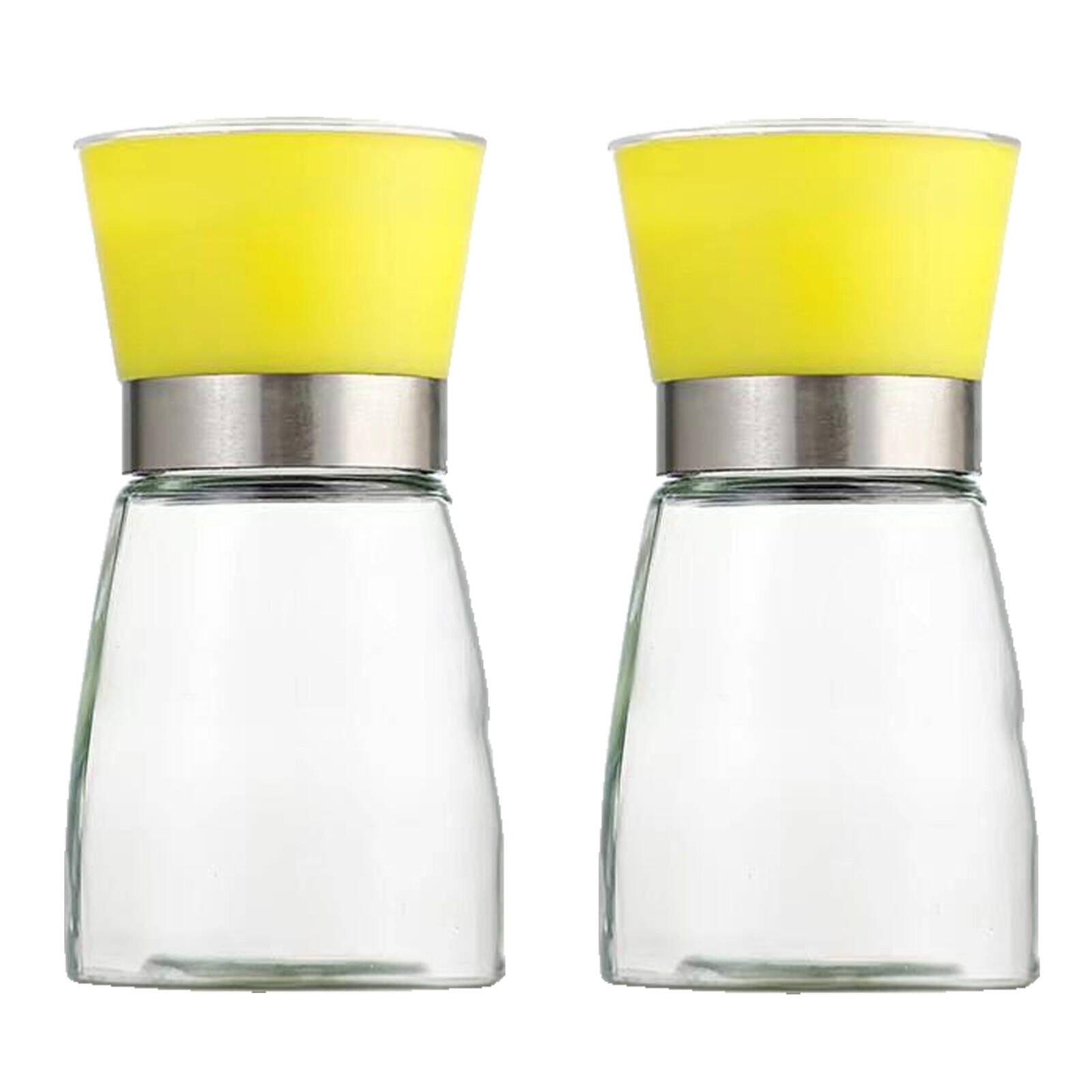 ACDANC 2 Pcs Salt and Pepper Shakers,Adjustable Grind Salt Shaker for ...