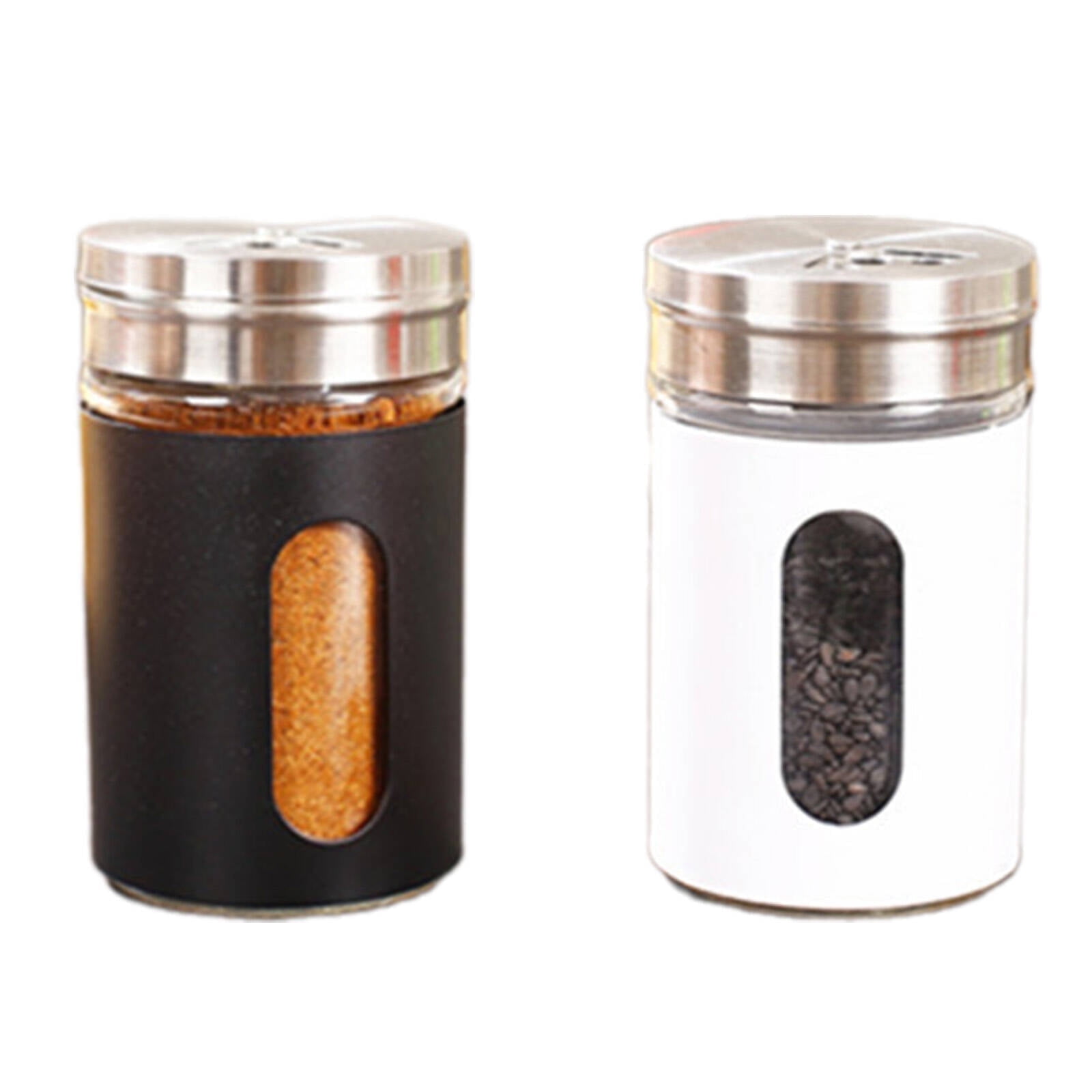 ACDANC 2 Pcs Salt and Pepper Shakers,Smooth Cap Salt Container,User ...