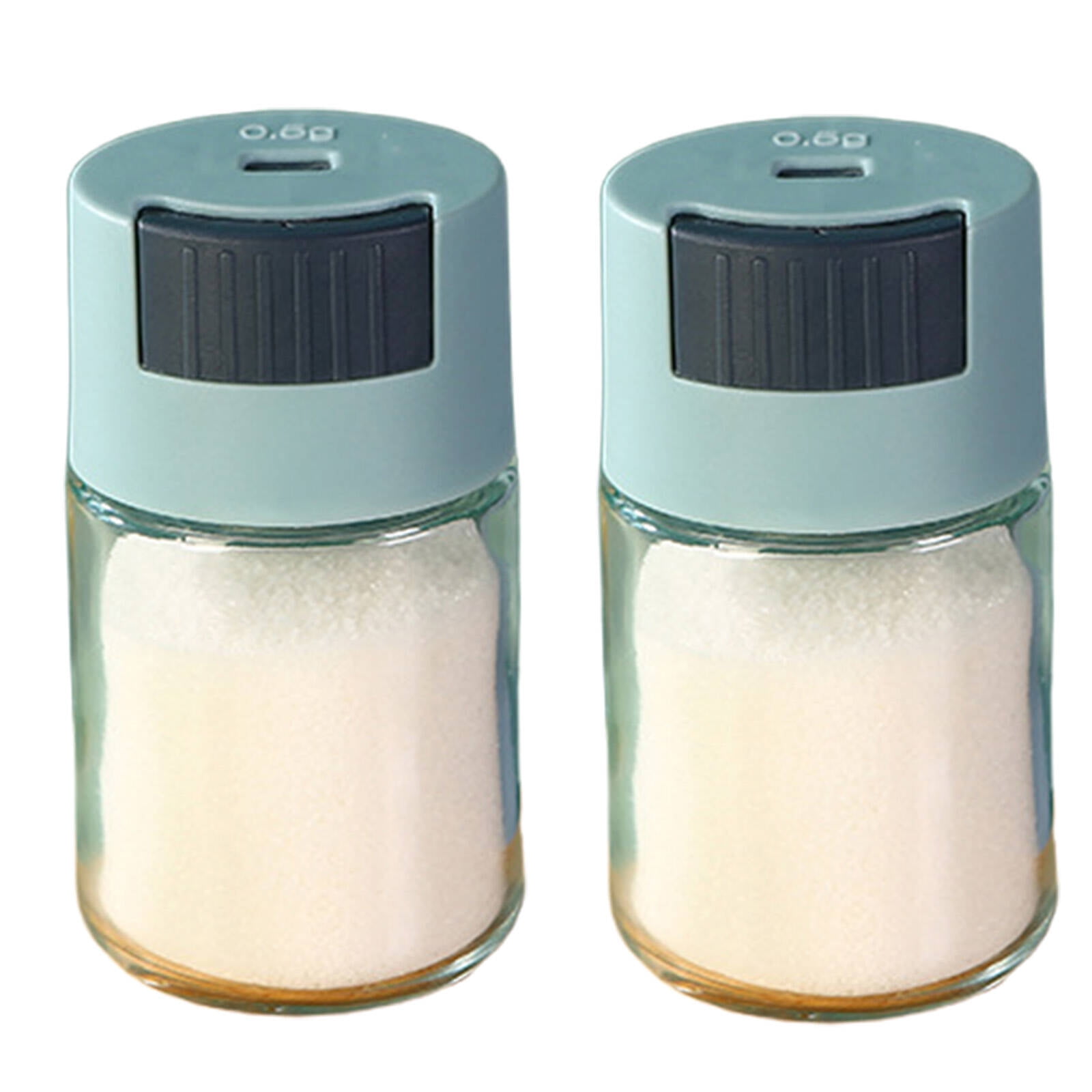 ACDANC 2 Pcs Salt and Pepper Shakers,Crystal Clear Spice Jar,See ...