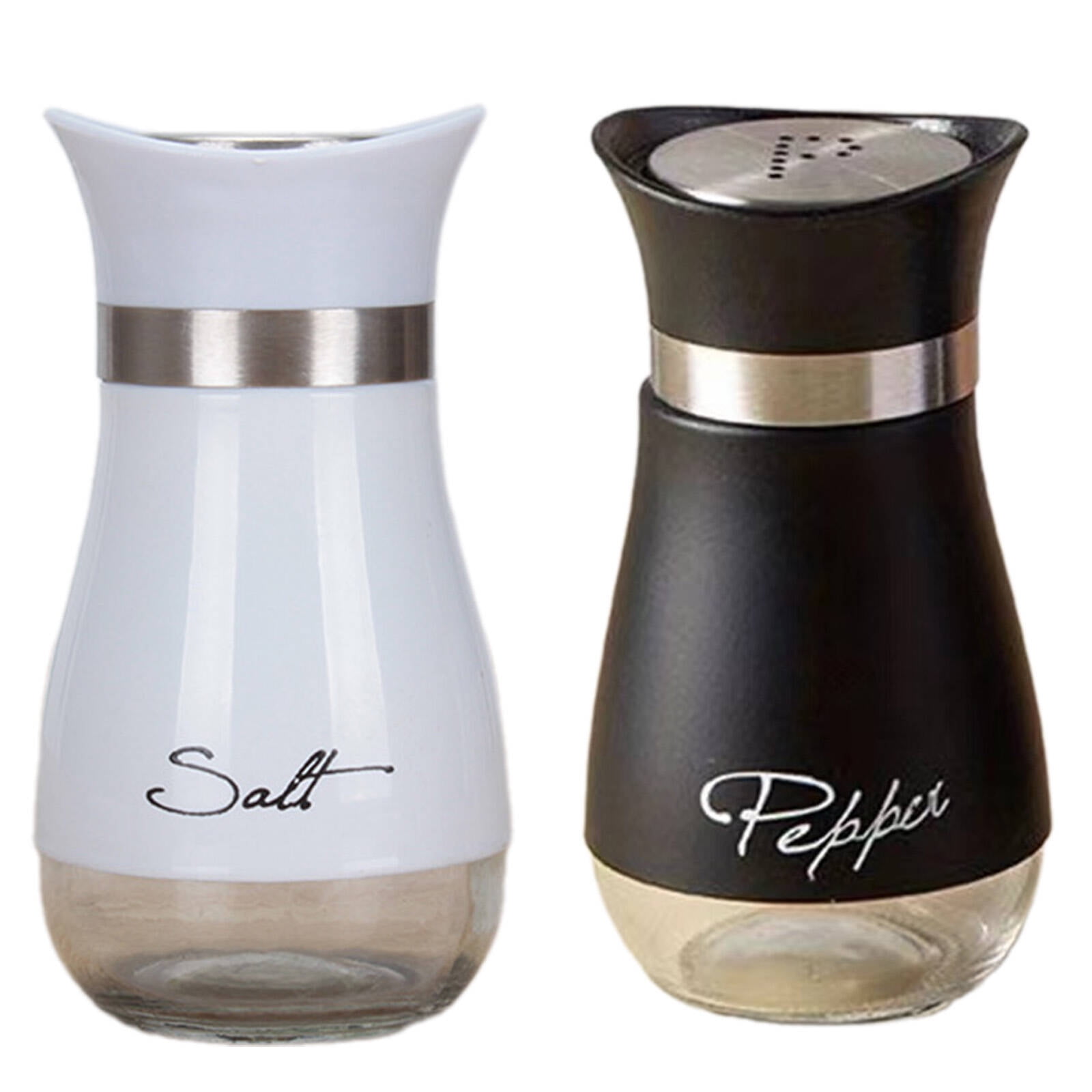 ACDANC 2 Pcs Salt and Pepper Shakers,Elegant Design Spice Shaker,Clean ...