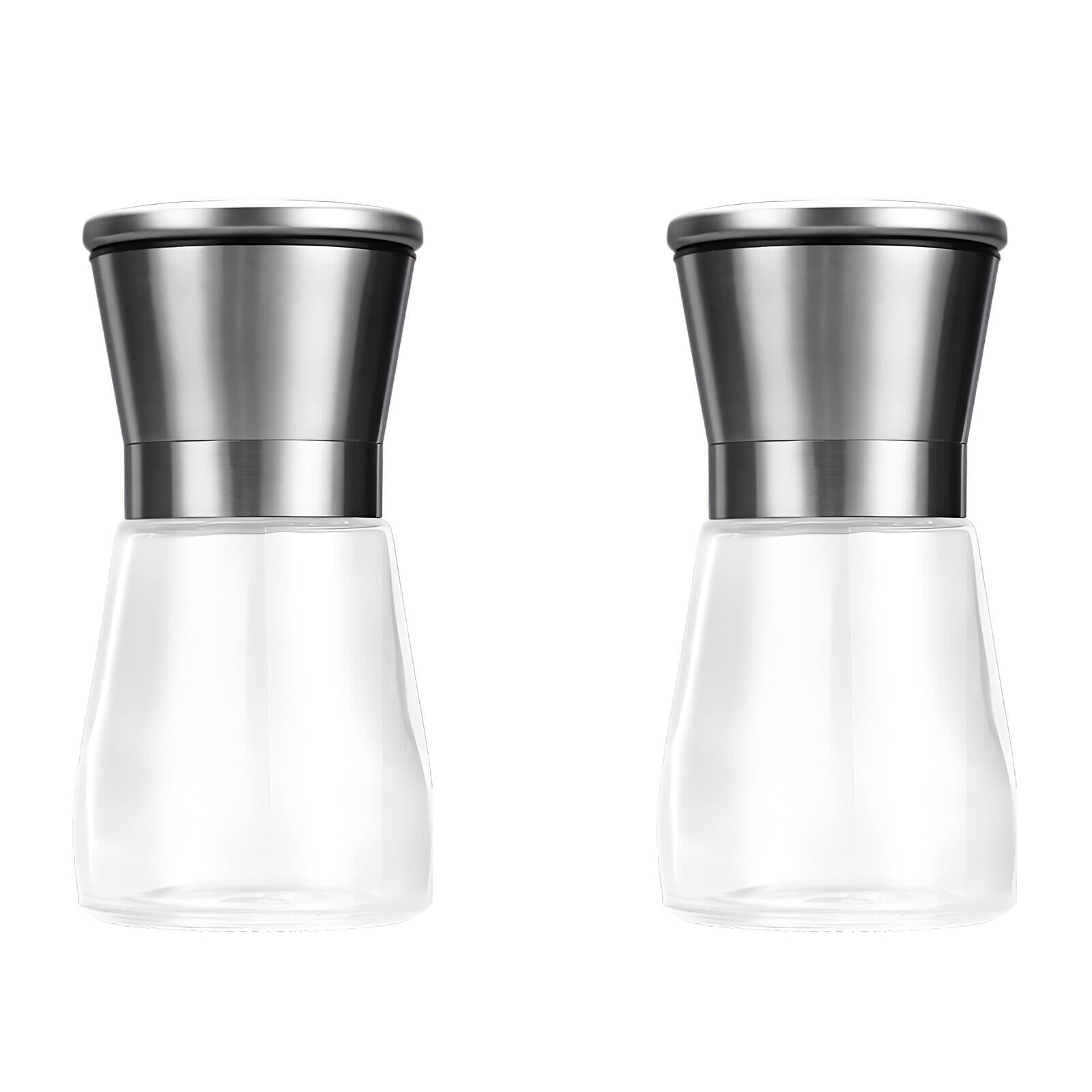 ACDANC 2 Pcs Salt and Pepper Shakers,Manual Grinding with Adjustable ...