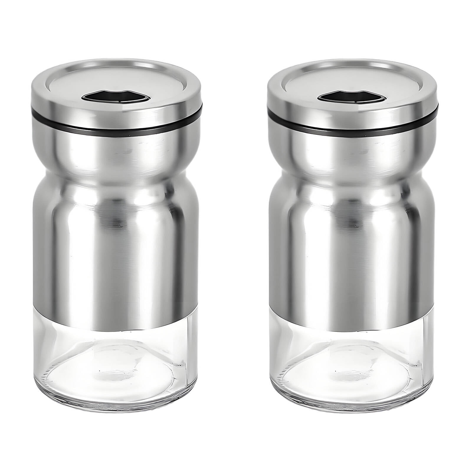 ACDANC 2 Pcs Salt and Pepper Shakers,Rust-Free Salt and Pepper Shaker ...